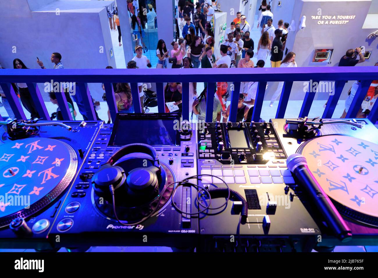 DJ Booth in retrospective show of the Louis Vuitton and Nike Air Force1 ...