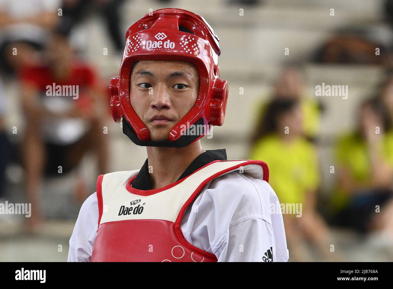 David KIM (USA) during QF round of World Taekwondo Grand Prix at Foro ...