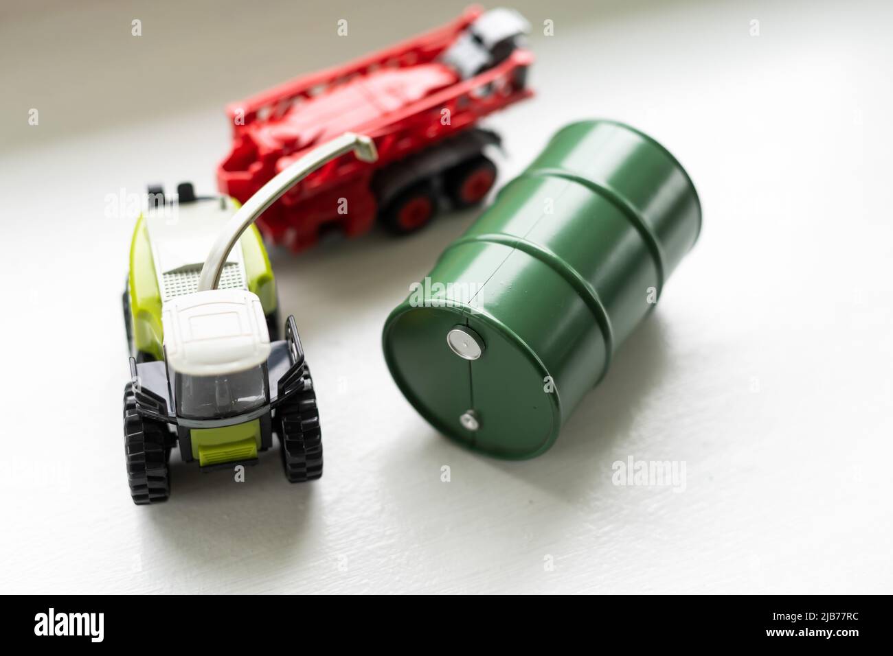 Toy red tractor miniature hi-res stock photography and images - Alamy