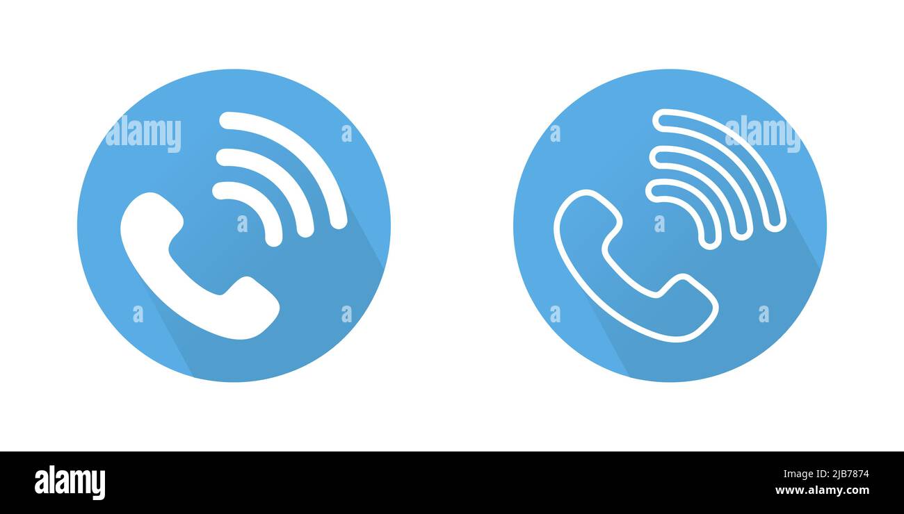 Call icon in trendy flat style isolated on white background. Phone icon ...