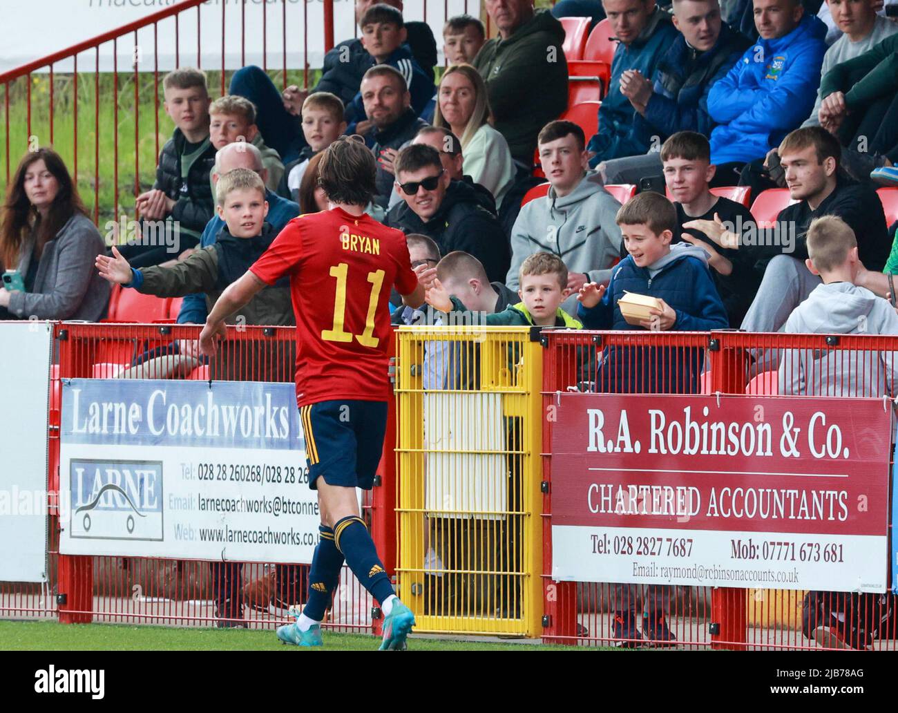 Inver Park, Larne, County Antrim, Northern Ireland, UK. 03 June 2022 ...