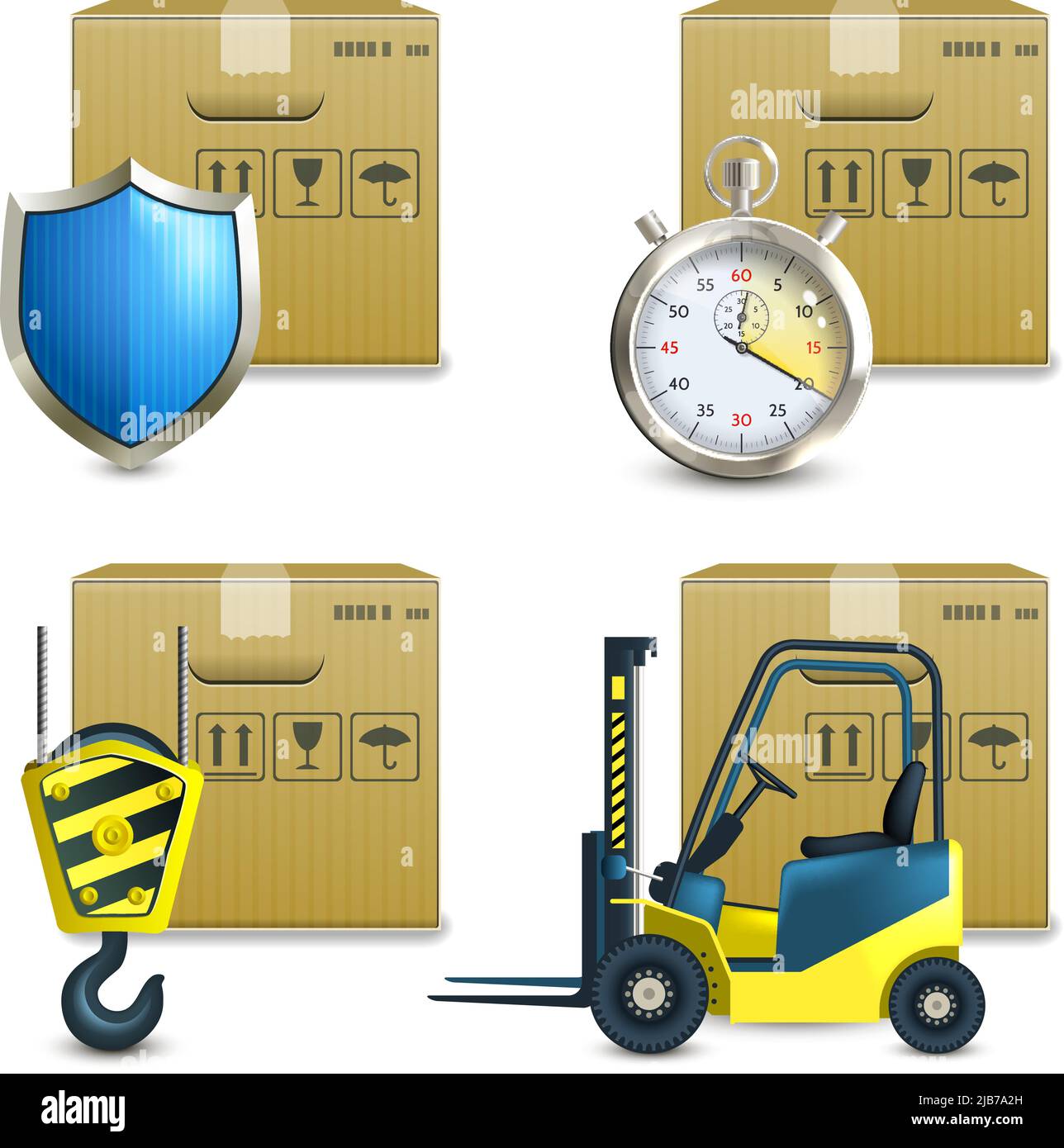 Logistic global supply chain icons hi-res stock photography and images ...