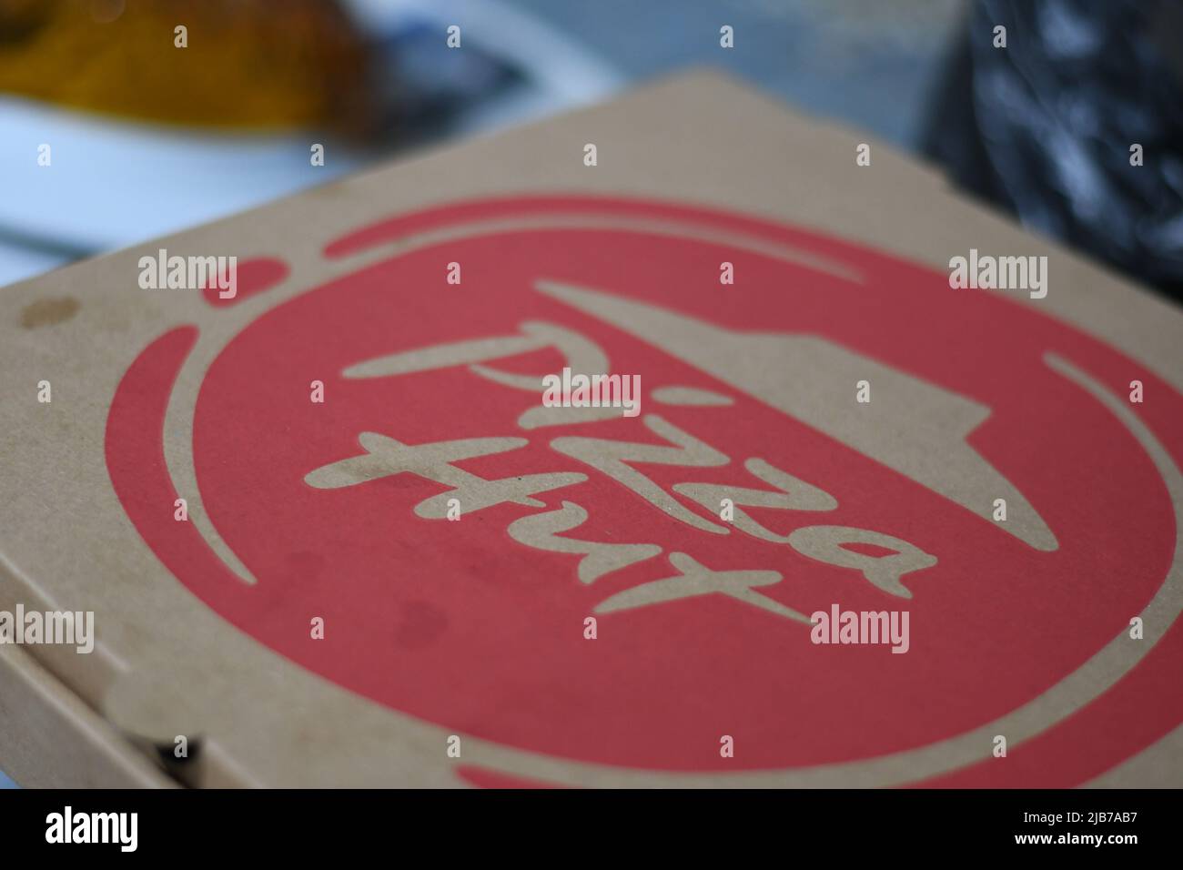 Pizza hut cover box Stock Photo - Alamy