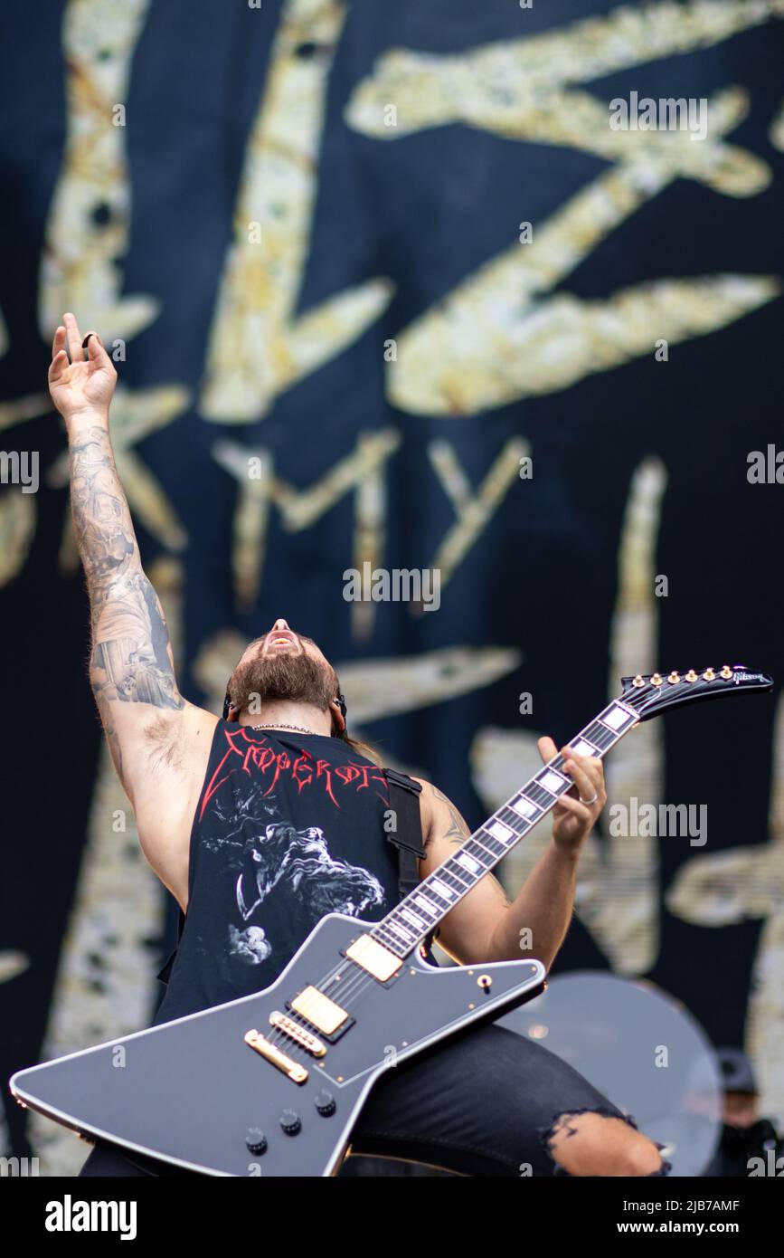 Nuremberg, Germany. 03rd June, 2022. Matthew Tuck, singer of the ...