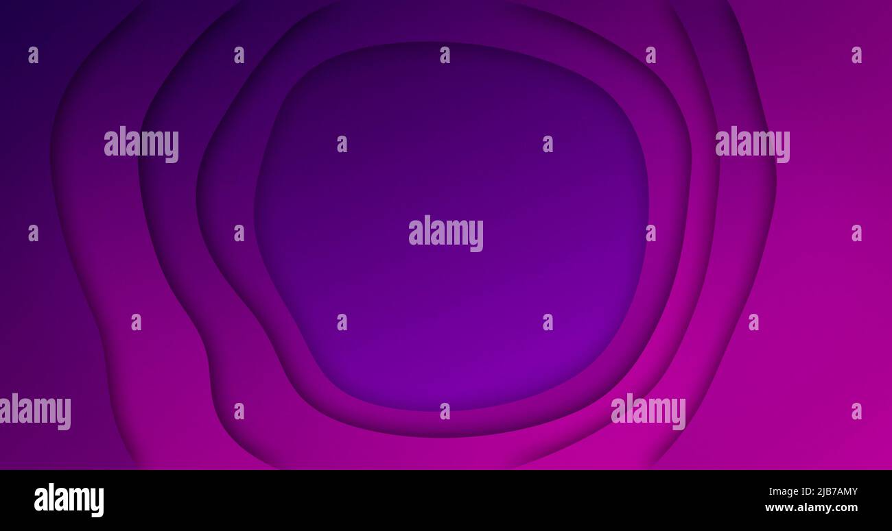 Image of rotating purple organic forms moving on purple background ...