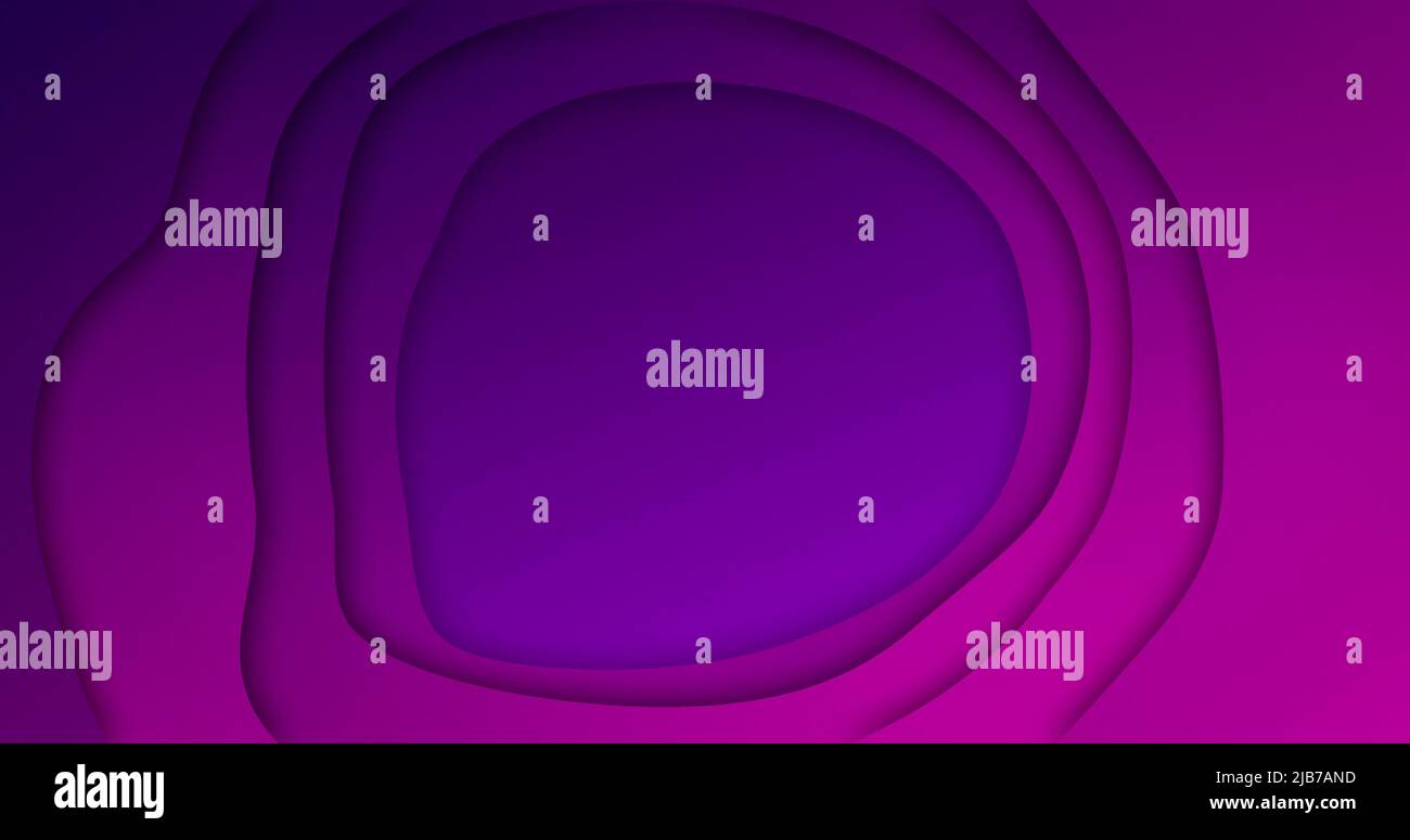 Image of rotating purple organic forms moving on purple background ...