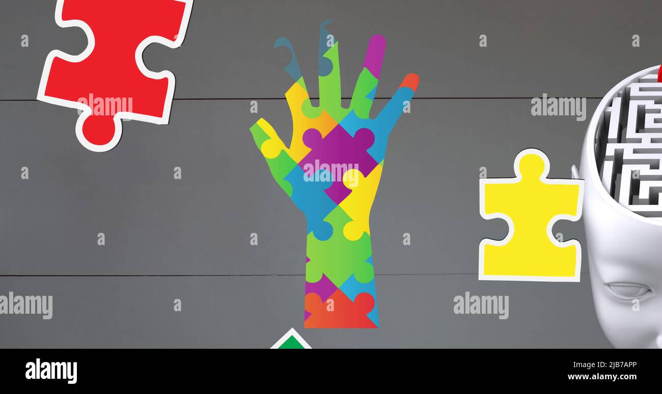 Puzzle piece brain hi-res stock photography and images - Alamy