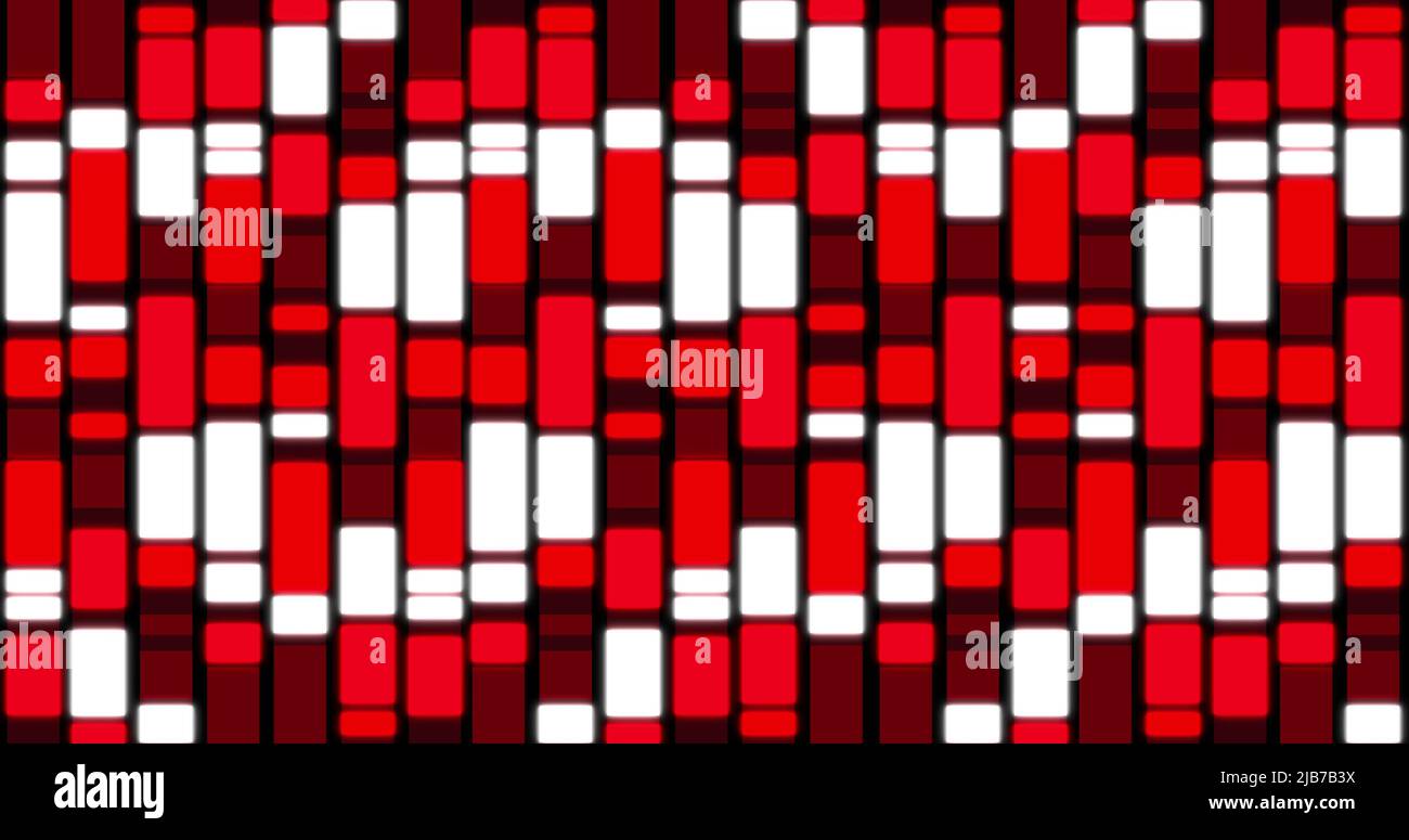 Image of rectangles changing colours in shades of red Stock Photo - Alamy