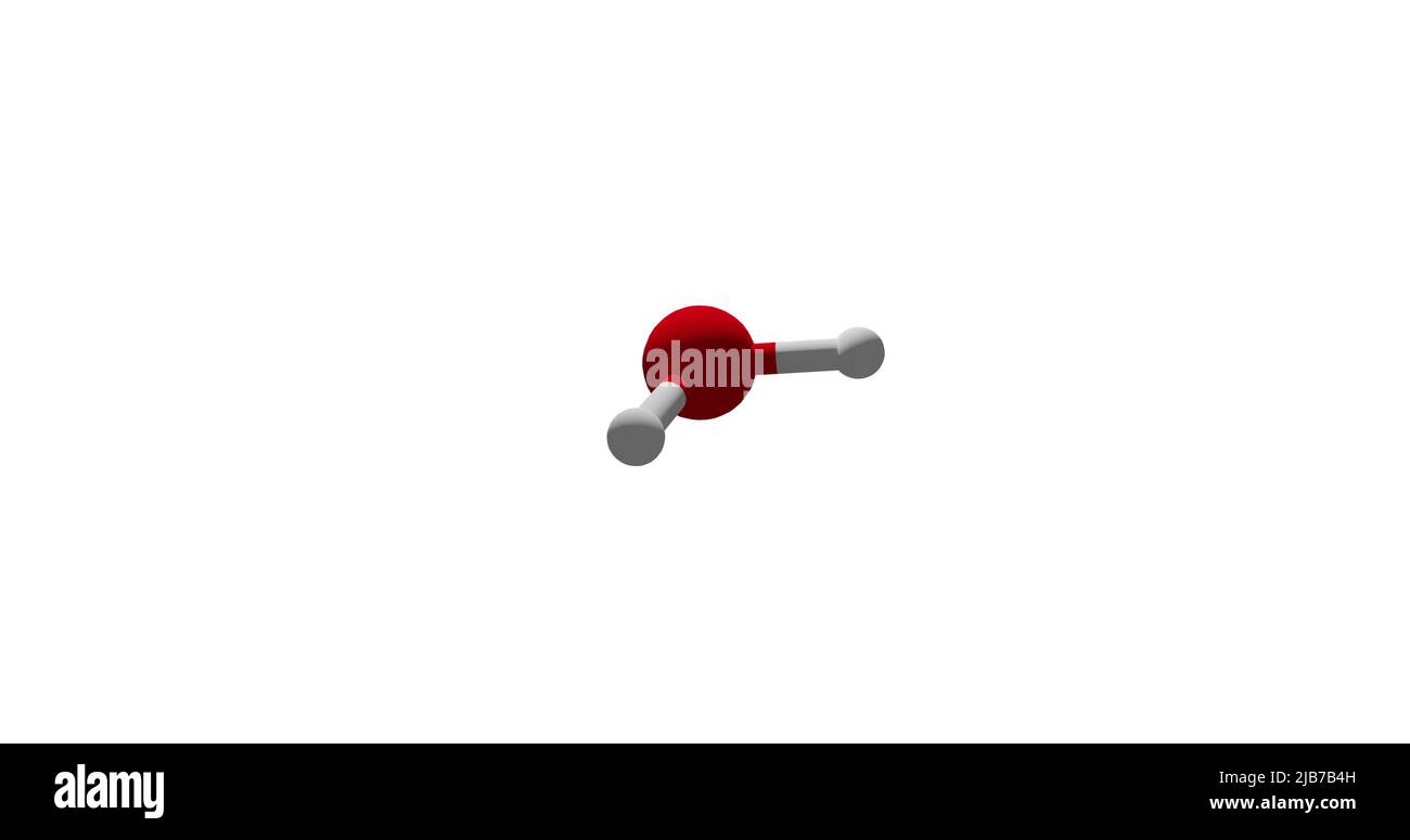 Image of molecule rotating on white background Stock Photo - Alamy