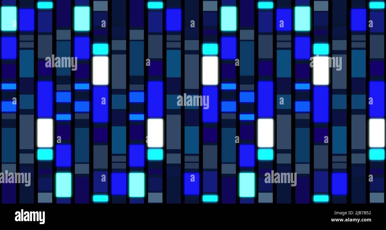 Image of rectangles changing colours in shades of blue Stock Photo - Alamy