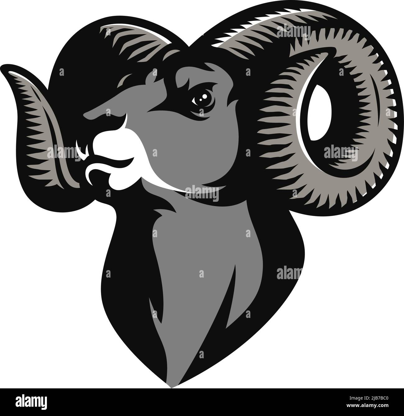 Ram Skull Silhouette