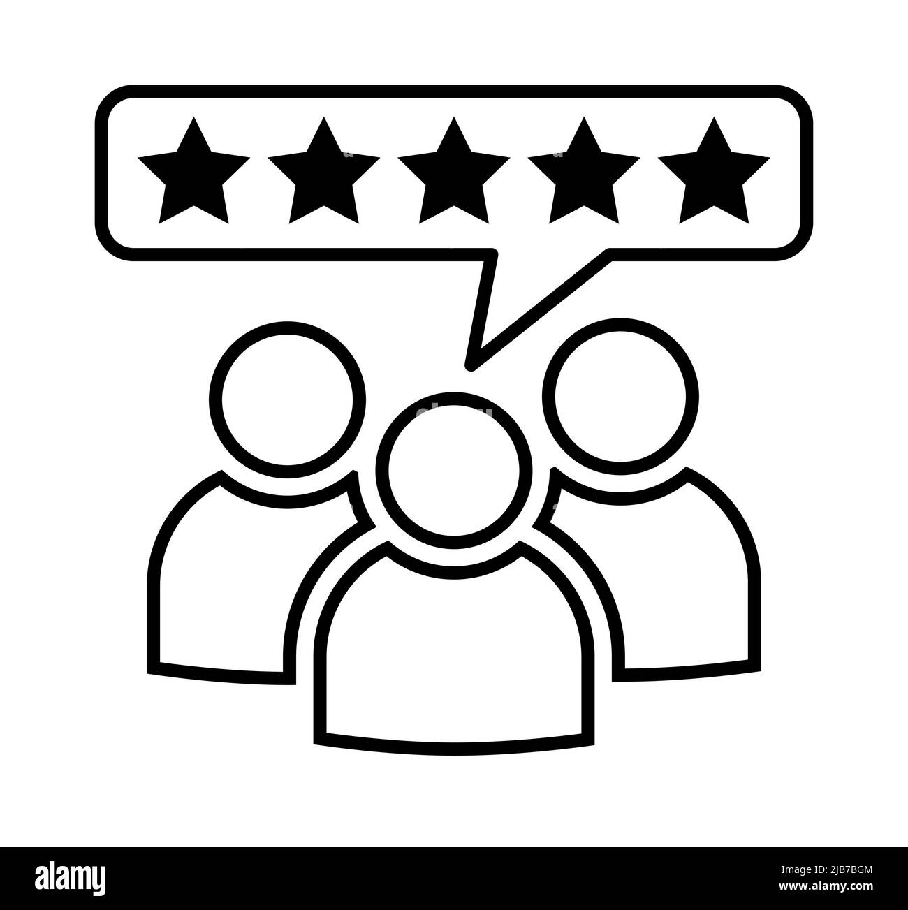 5 stars positive review of customer. Feedback with satisfaction rating ...