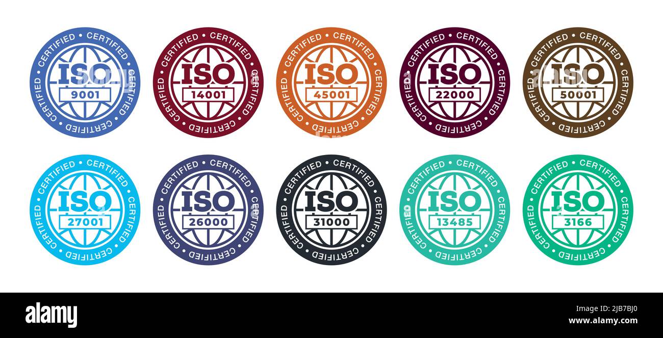 Iso 45001 icon vector vectors Stock Vector Images - Alamy