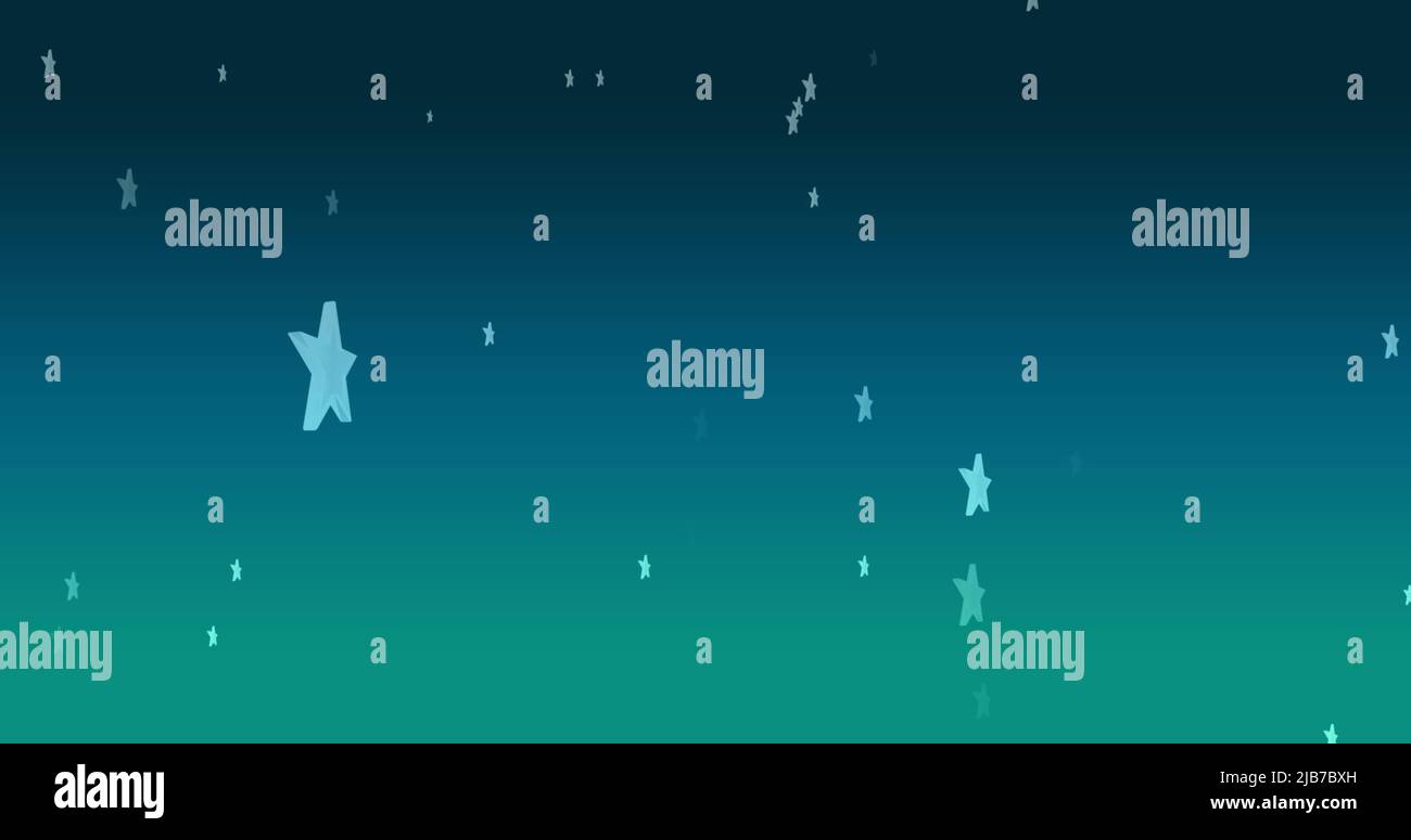 Loop falling blue stars particles hi-res stock photography and images ...
