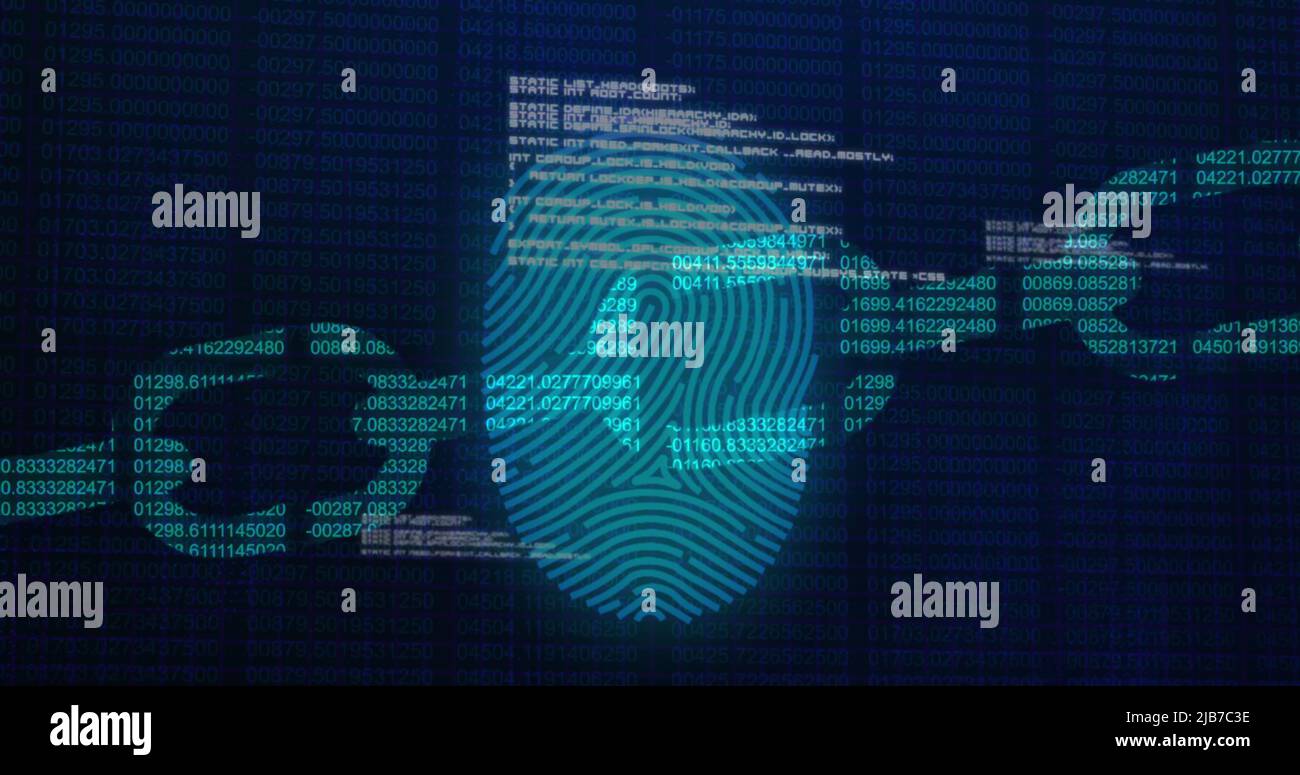 Digital fingerprint security system Stock Photo - Alamy