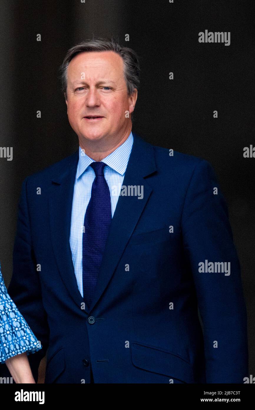 London, UK. 03rd June, 2022. David Cameron attending the Service of ...