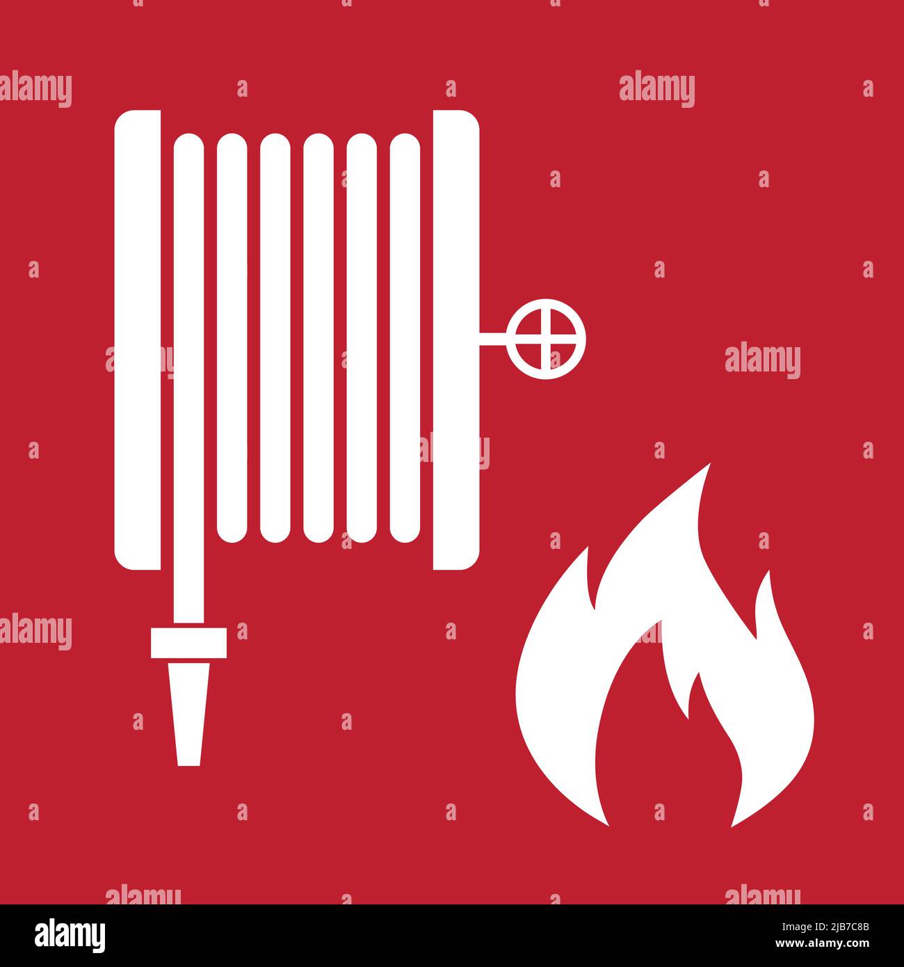 Label Fire extinguisher Sign on red background Stock Vector Image & Art ...