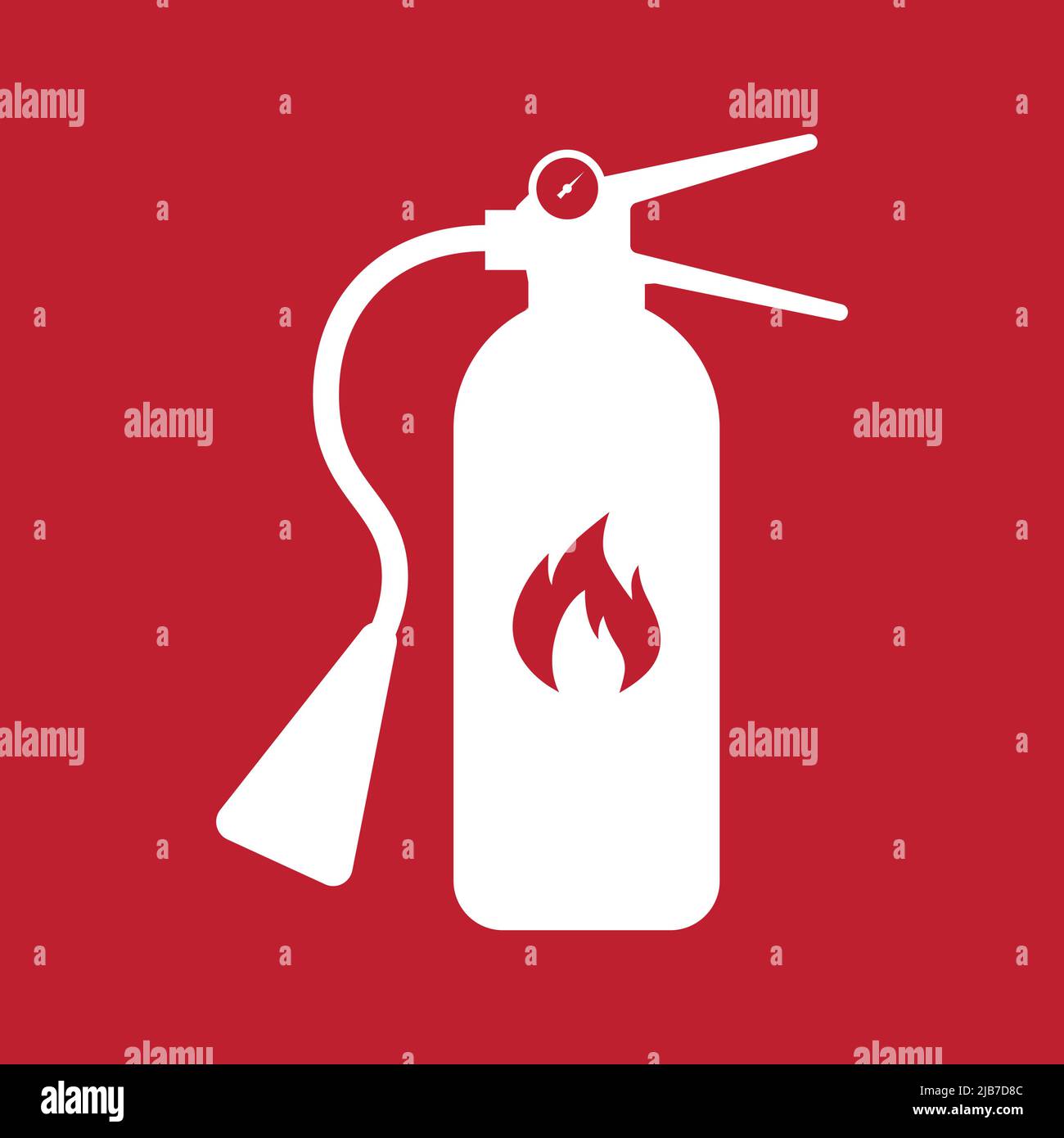 Label Fire extinguisher Sign on red background Stock Vector Image & Art ...