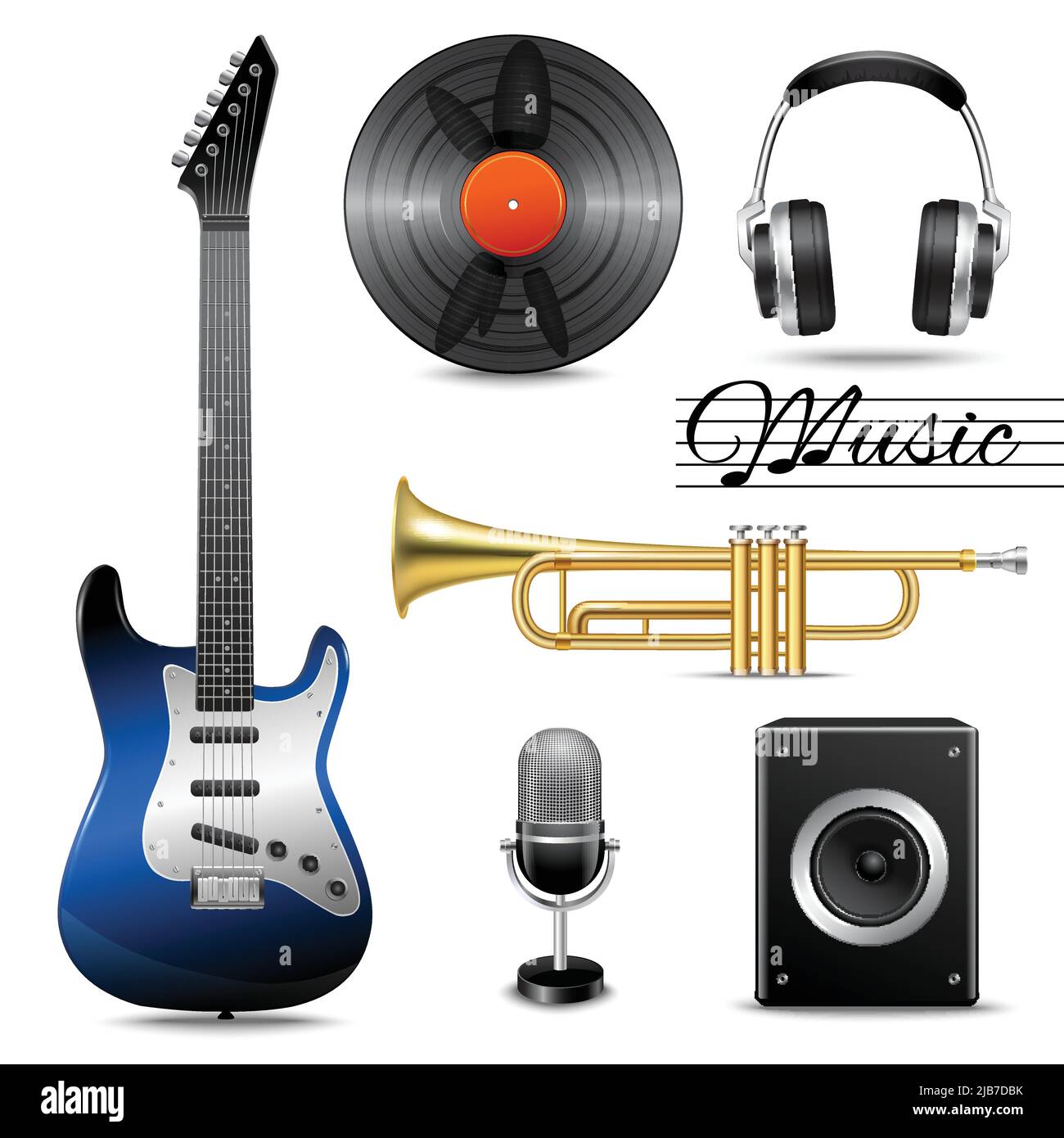 Realistic vinyl design Stock Vector Images - Alamy