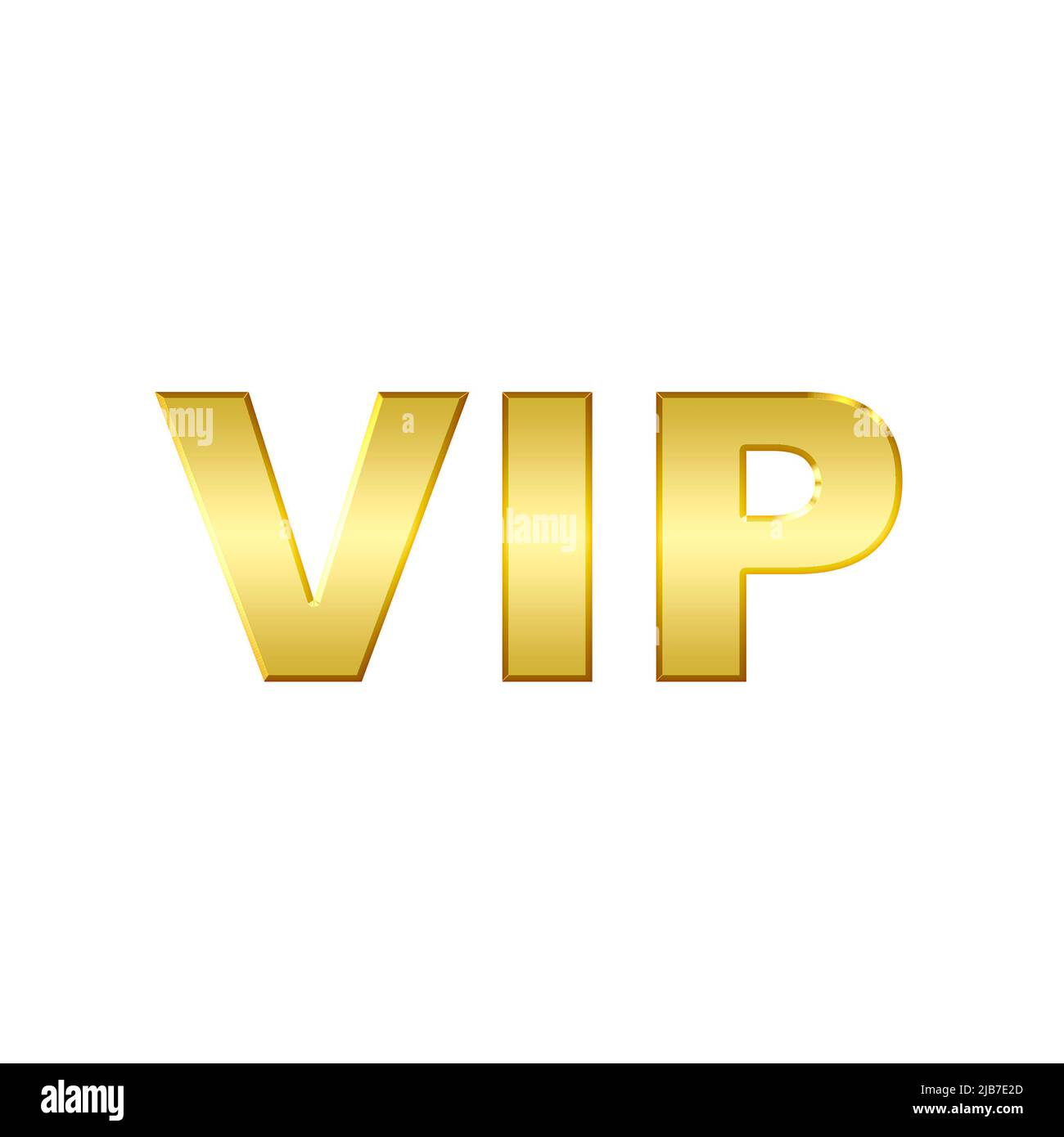 VIP word by golden letters isolated on white Stock Photo - Alamy