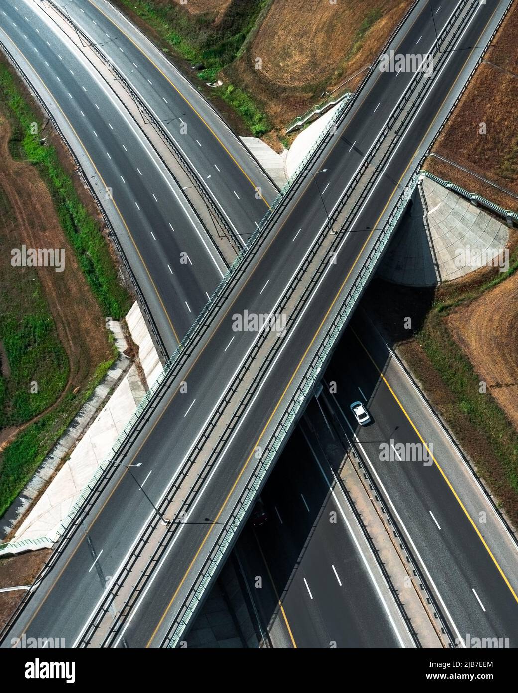 Construction building road highway junction hi-res stock photography ...