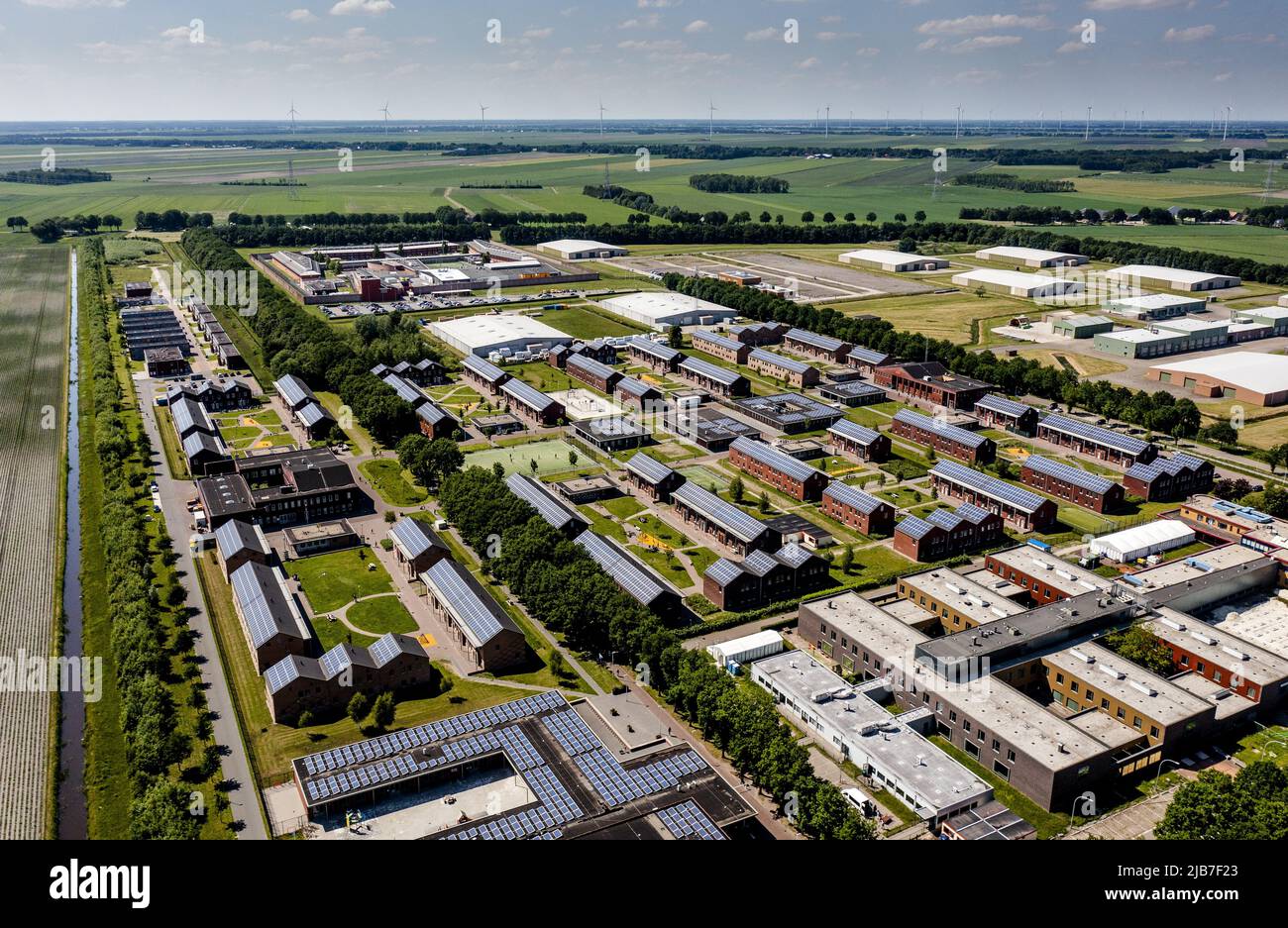 2022-06-03 15:29:40 TER APEL - Drone photo of the reception center and ...