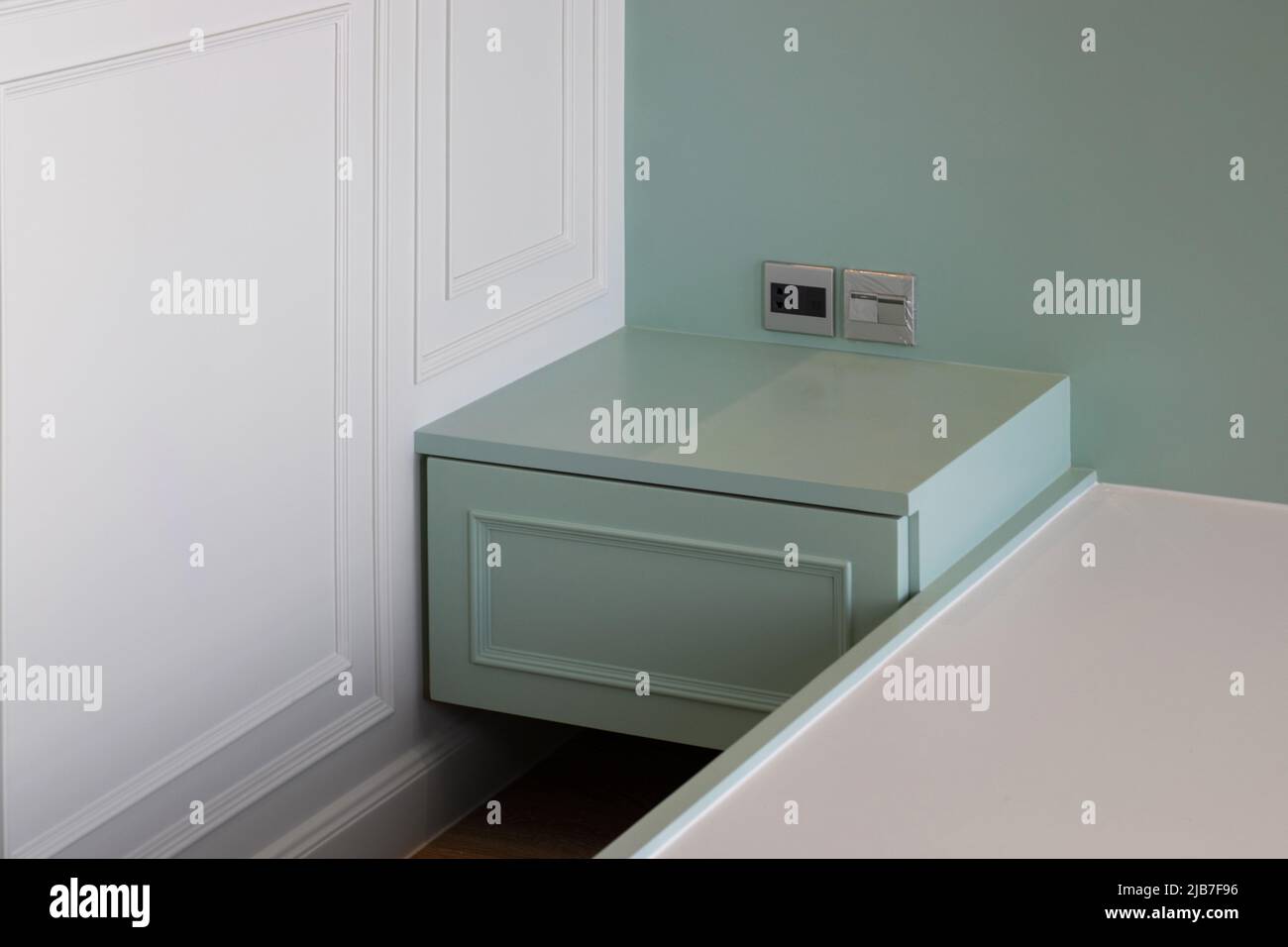 Close up of cabinets wood in house Stock Photo - Alamy
