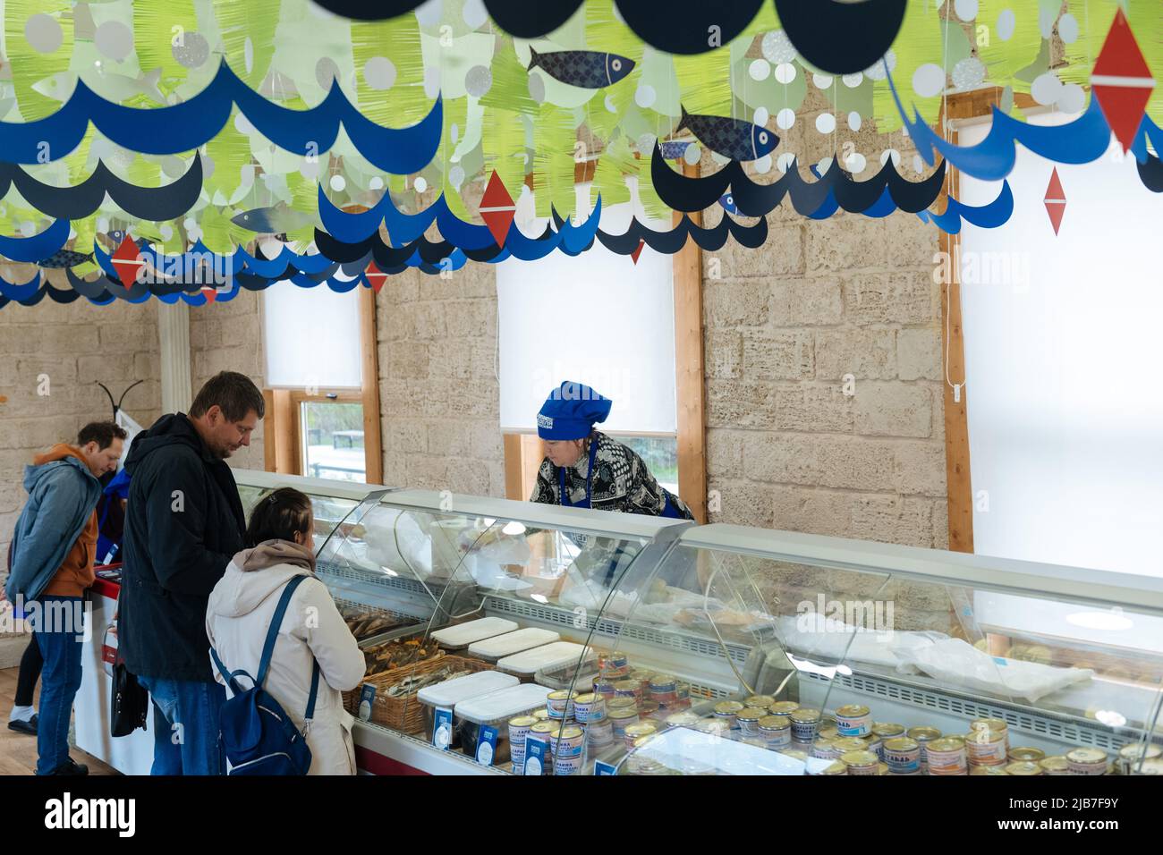 May 28, 2022. - Russia, Moscow. - The 2022 Fish Week food festival ...