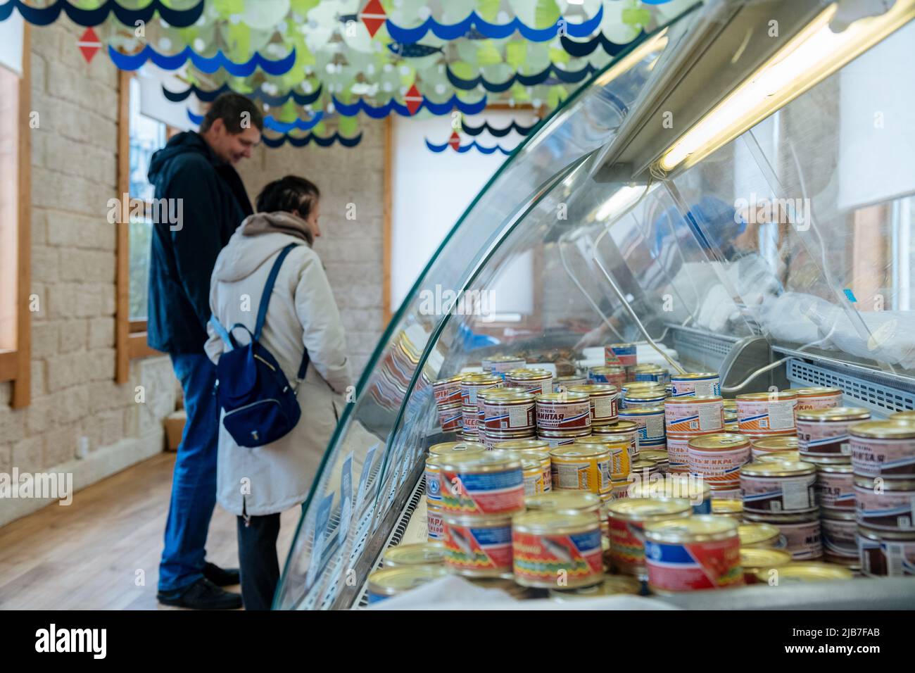 May 28, 2022. - Russia, Moscow. - The 2022 Fish Week food festival ...