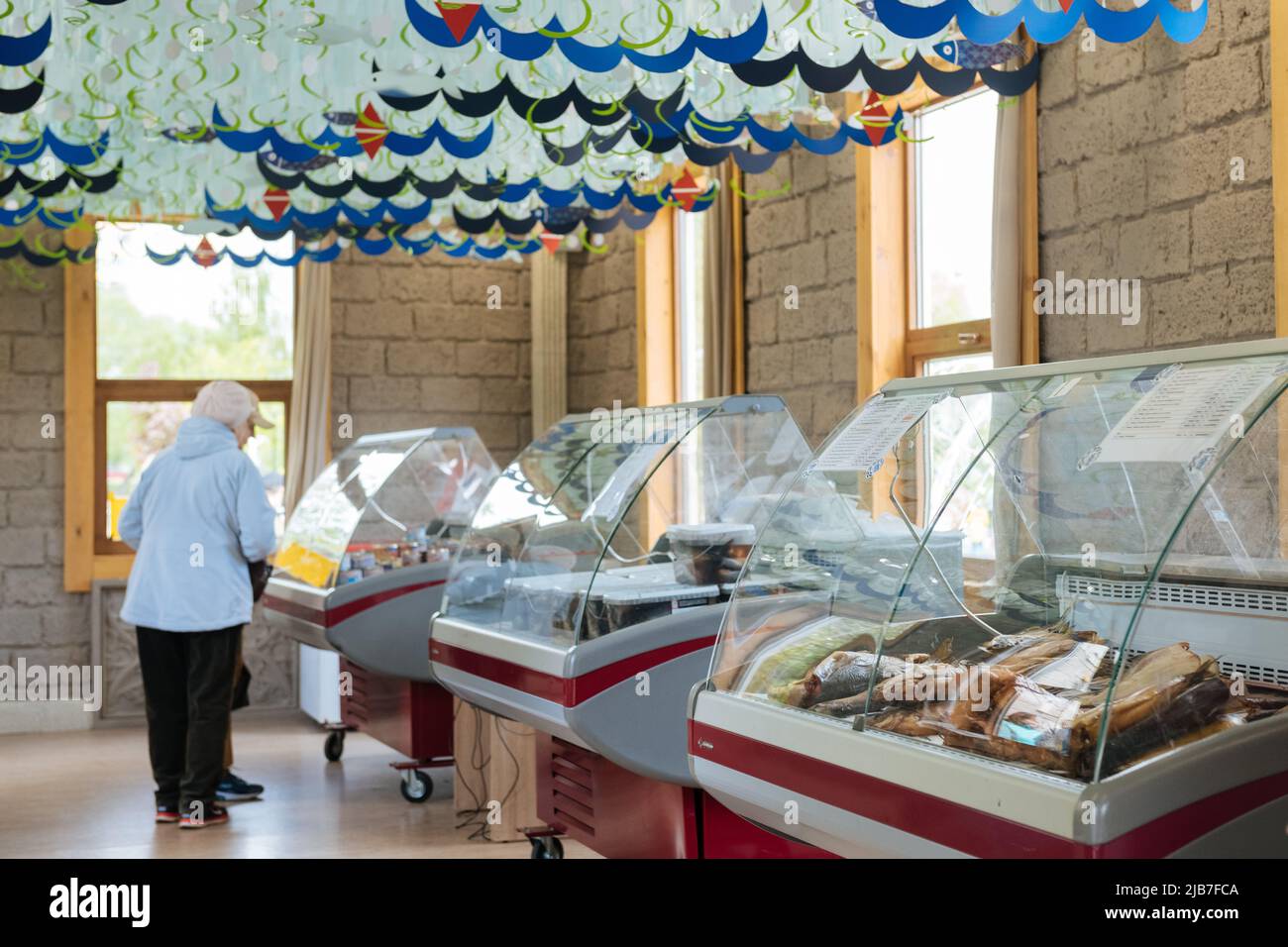May 28, 2022. - Russia, Moscow. - The 2022 Fish Week food festival ...