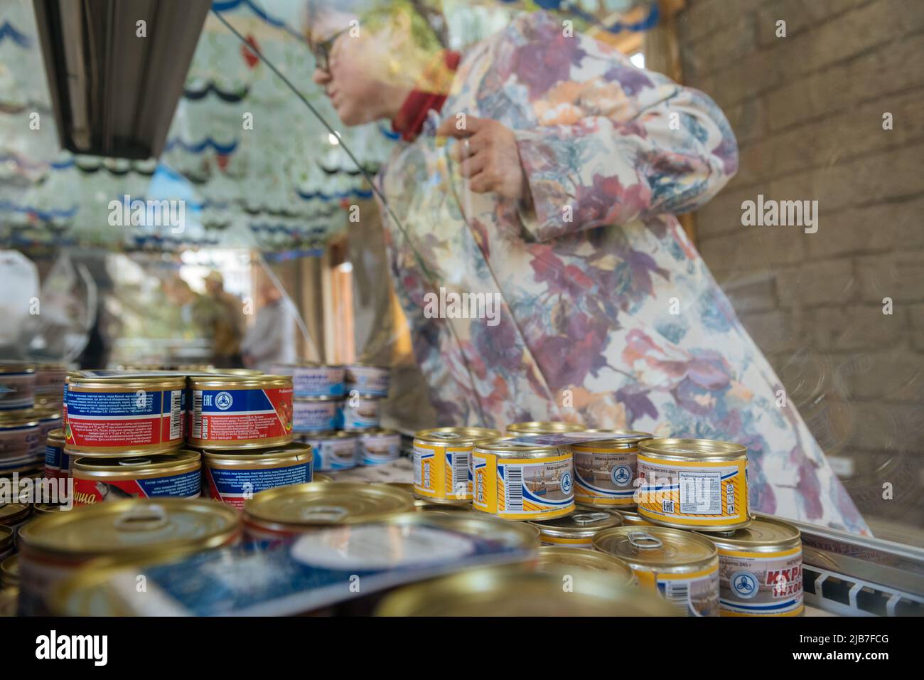 May 28, 2022. - Russia, Moscow. - The 2022 Fish Week food festival ...