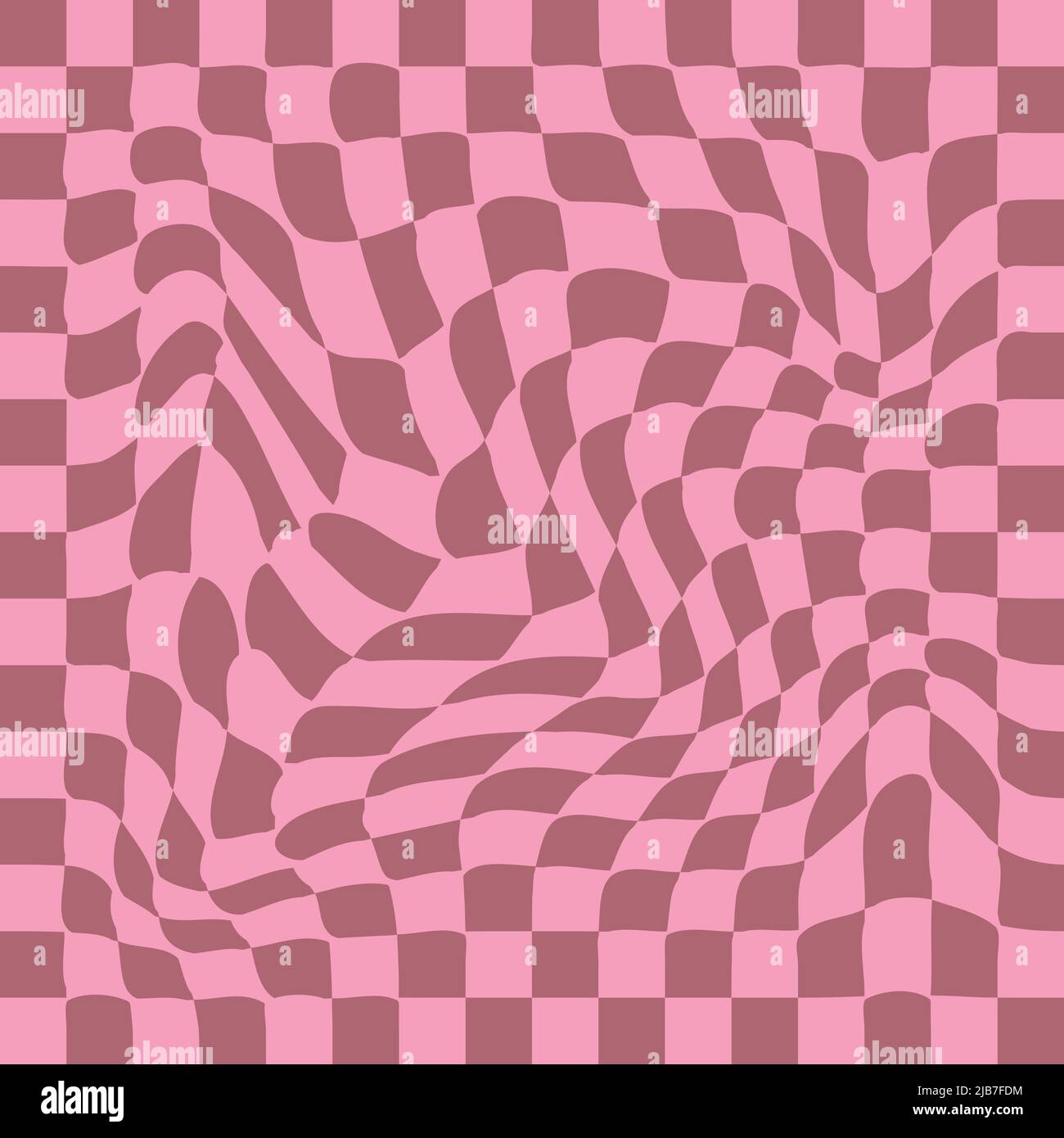 1970 Wavy Swirl Seamless Pattern in Orange and Pink Colors. Seventies ...