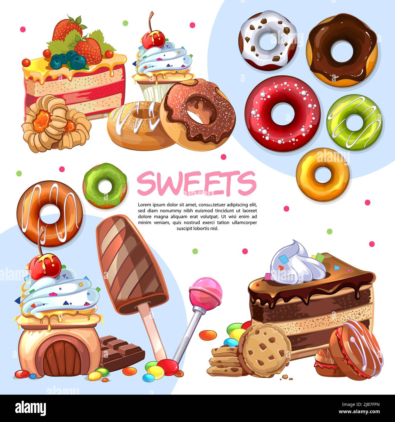 Confectionery presentation Stock Vector Images - Alamy