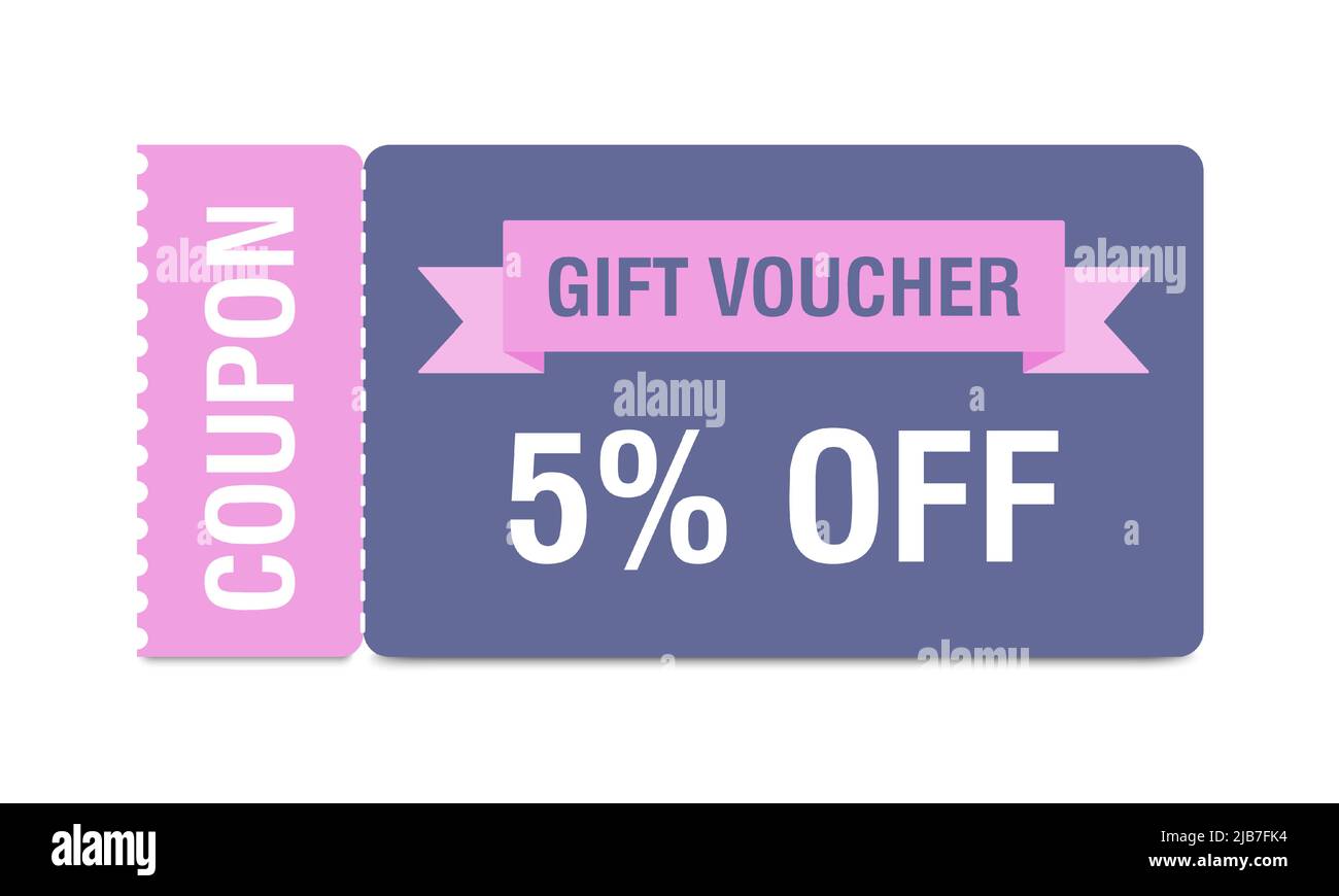 5 five voucher Stock Vector Images - Alamy