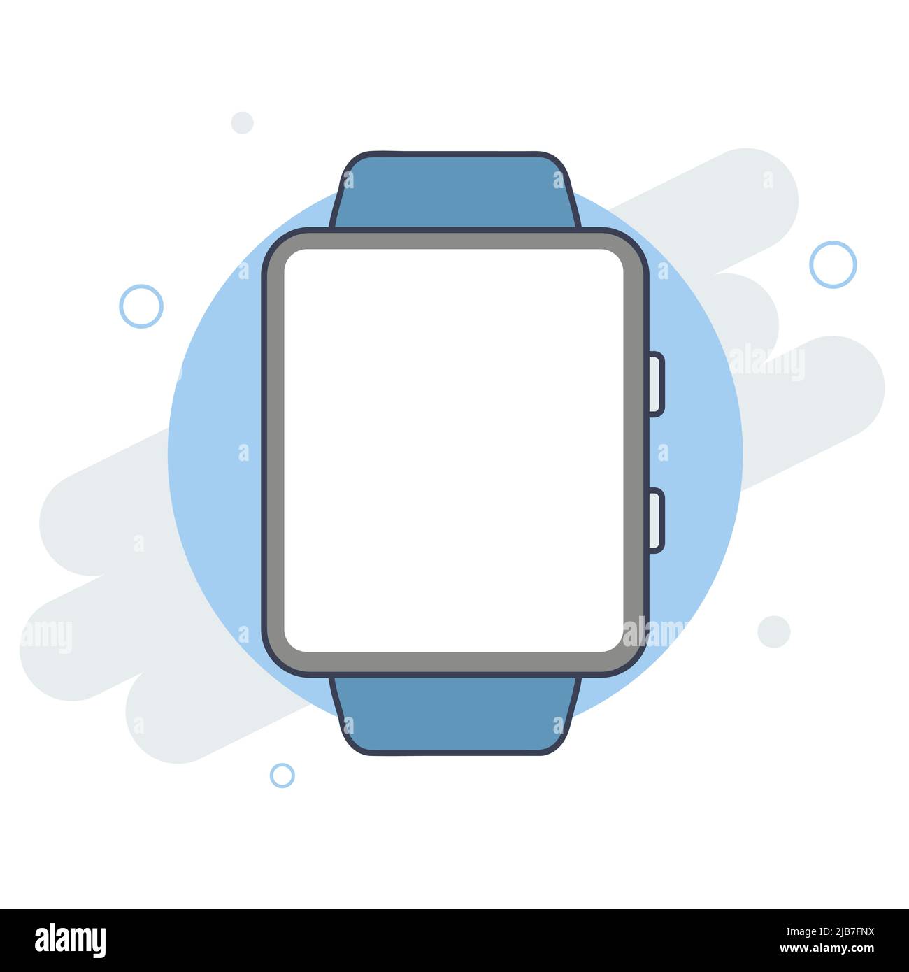 Realistic smartwatch phone screen Stock Vector Images - Alamy