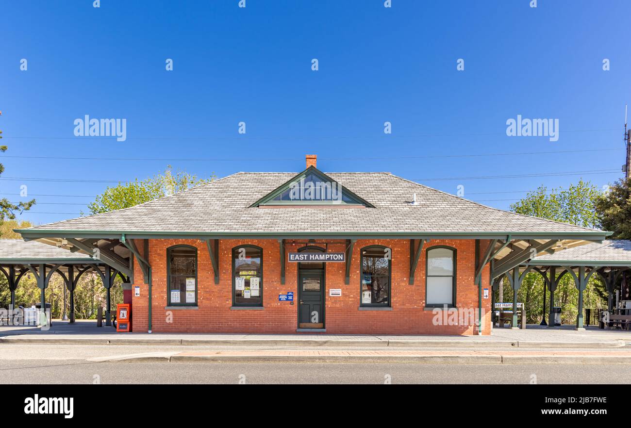 East Hampton Train Station, East Hampton, NY Stock Photo - Alamy