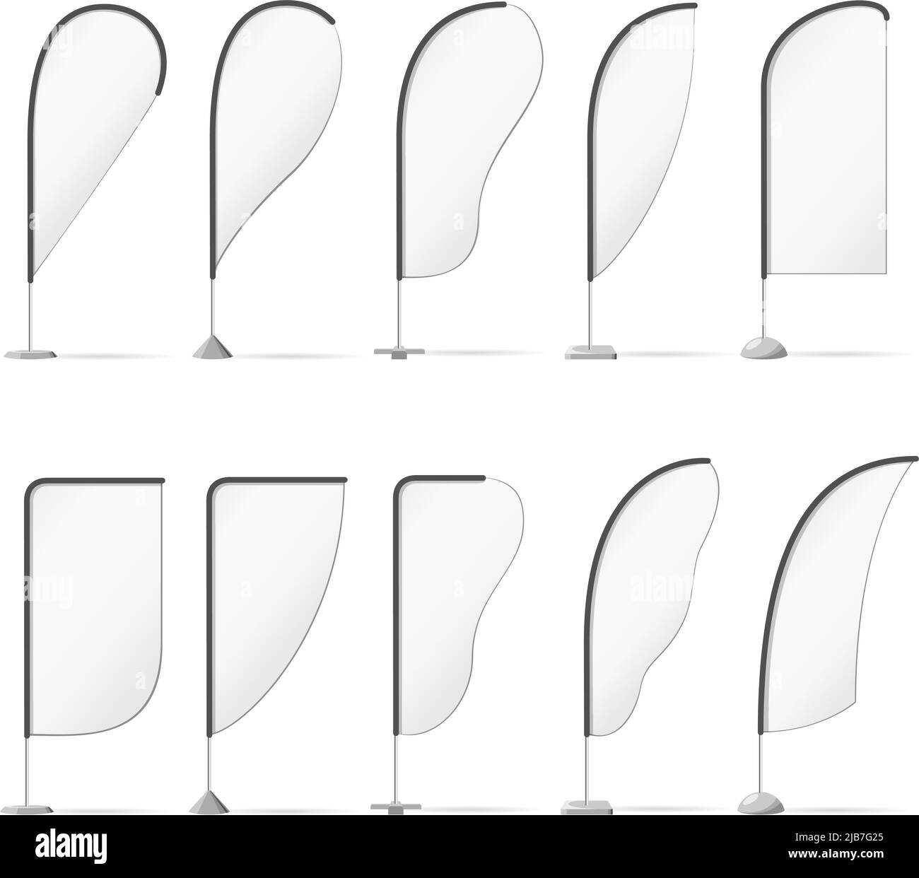 Beach flags Stock Vector Images - Alamy