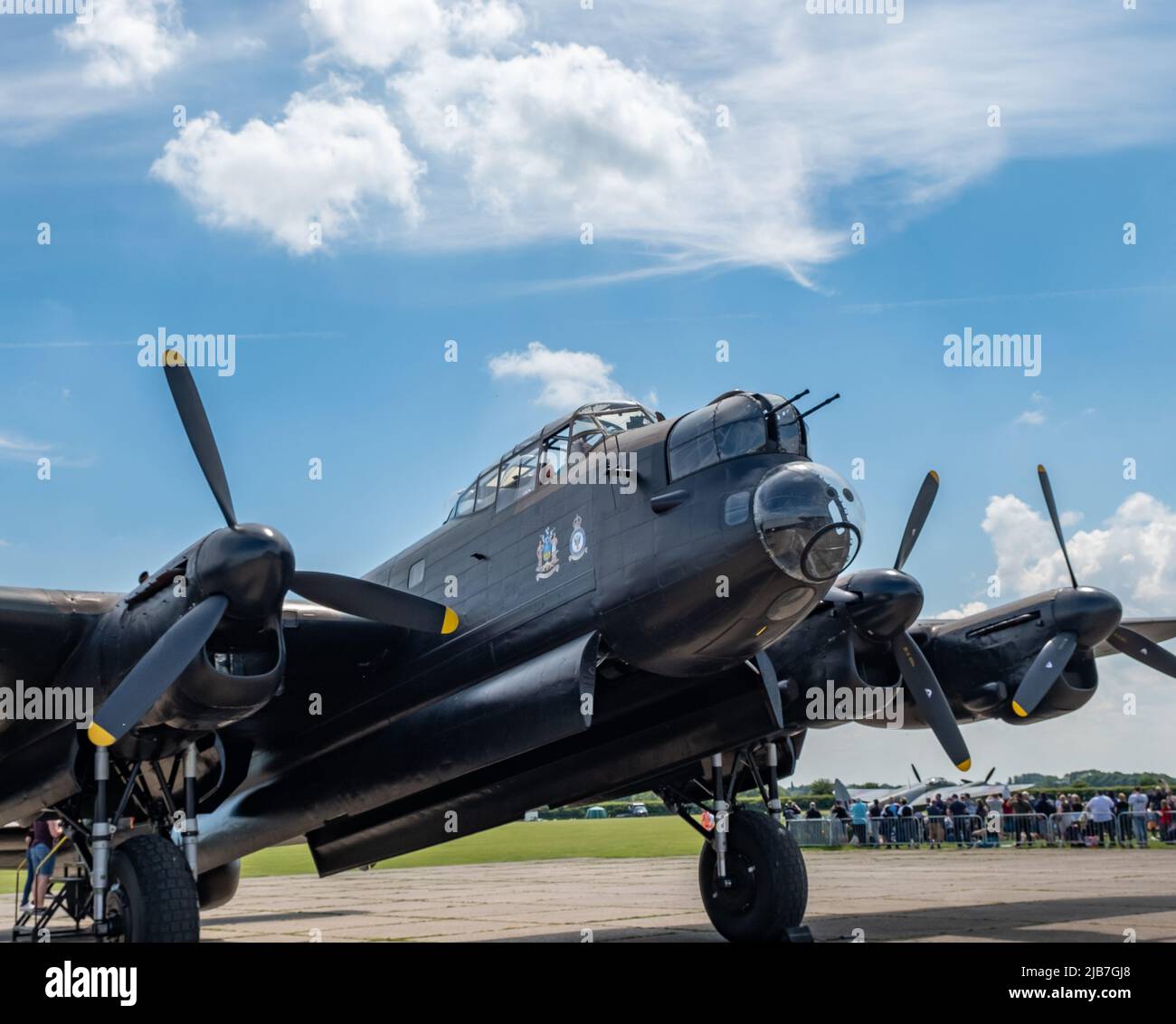 East Kirkby, Lincolnshire, UK – June 02 2022. The Avro Lancaster Bomber ...