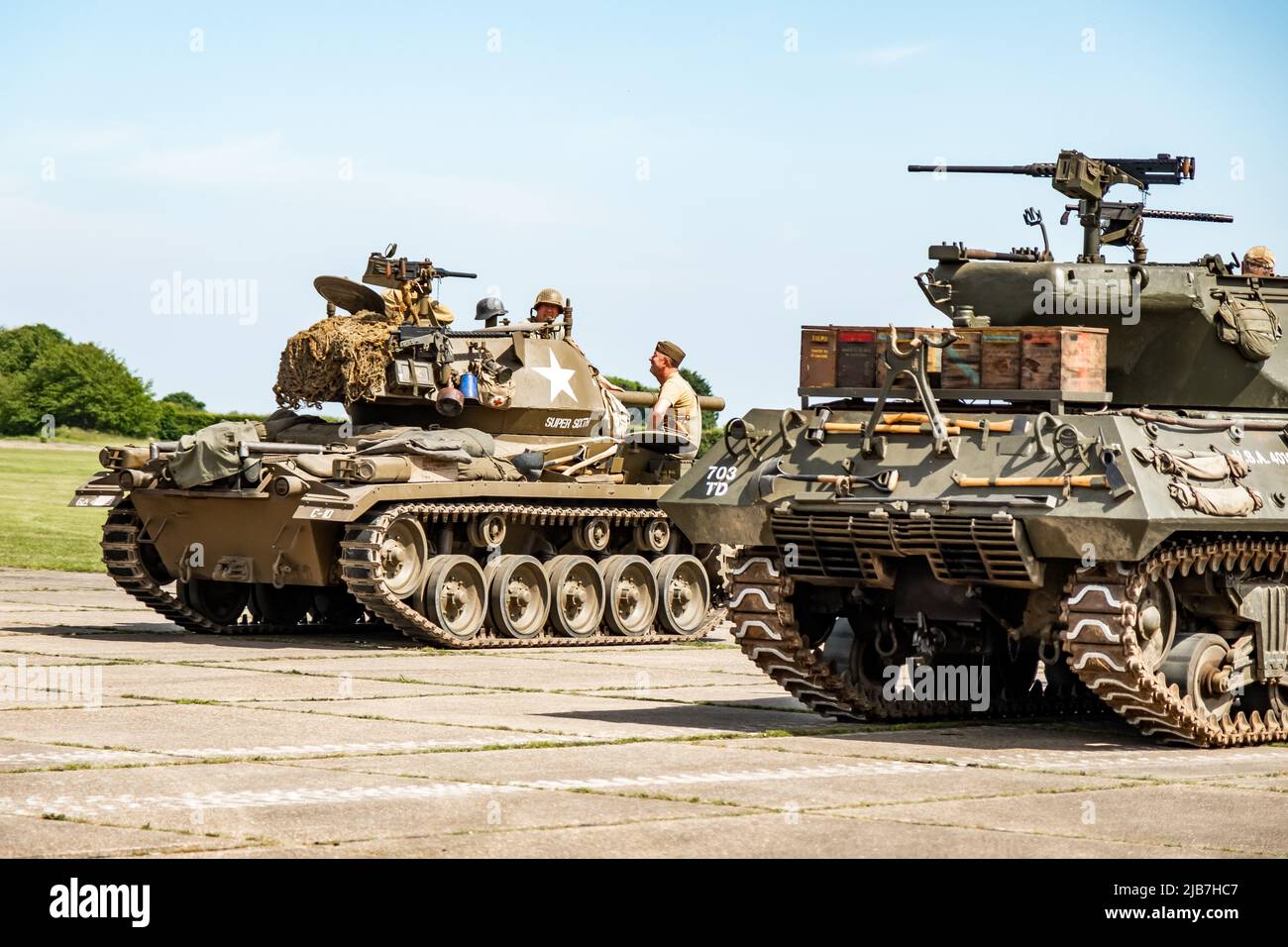 East Kirkby, Lincolnshire, UK – June 02 2022. World War 2 re-enactment ...