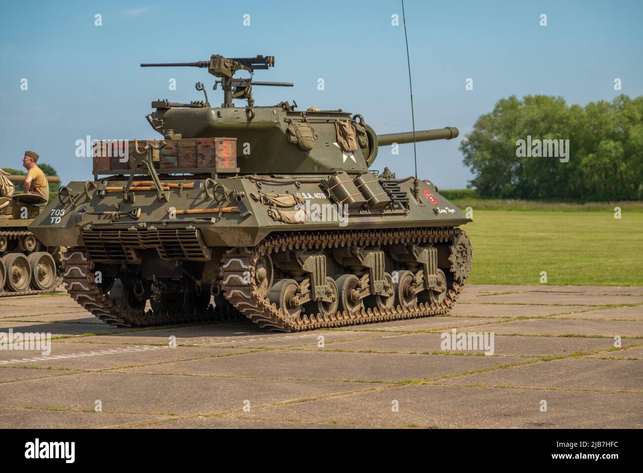 East Kirkby, Lincolnshire, UK – June 02 2022. World War 2 re-enactment ...