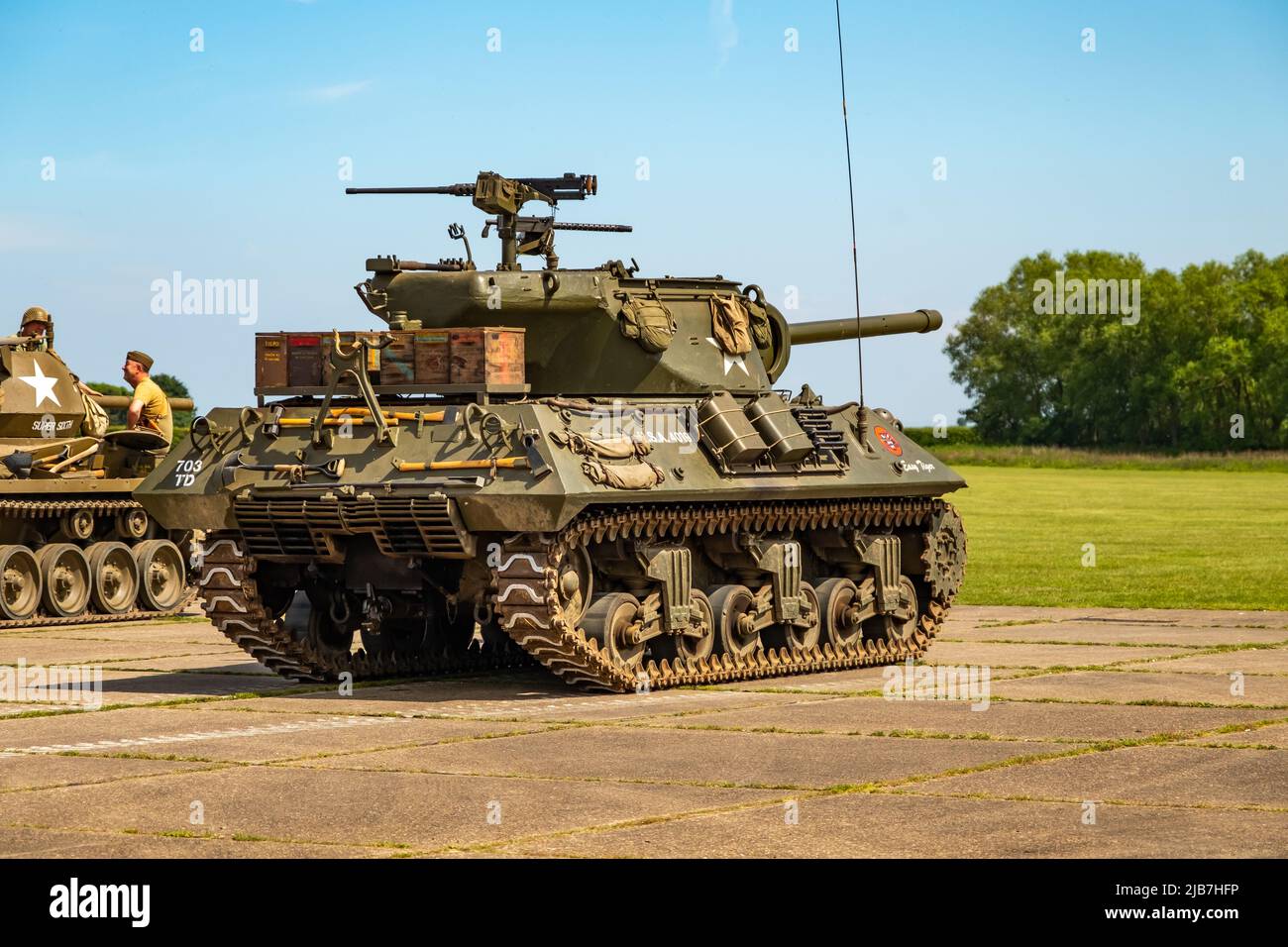 East Kirkby, Lincolnshire, UK – June 02 2022. World War 2 re-enactment ...