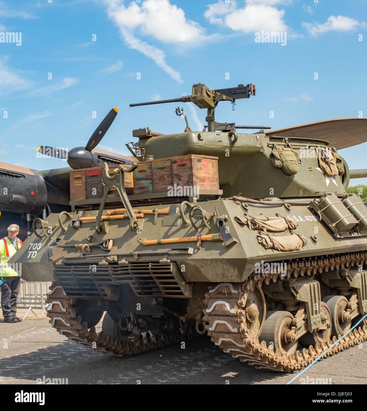East Kirkby, Lincolnshire, UK – June 02 2022. World War 2 re-enactment ...