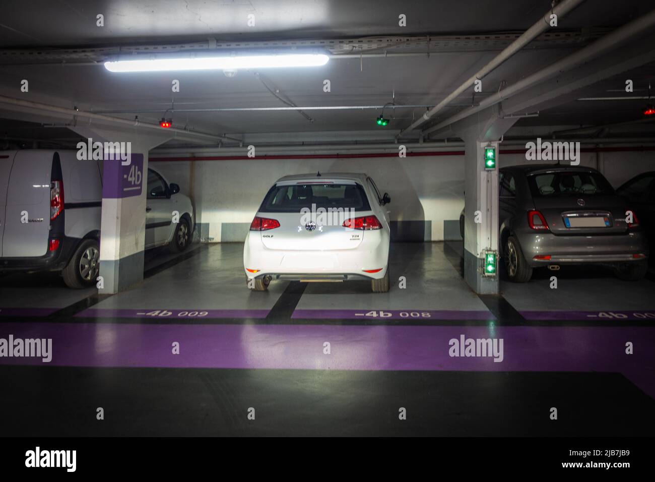 selfish and inconsiderate car parking Stock Photo - Alamy