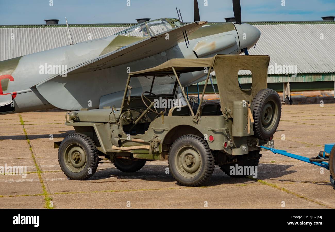 East Kirkby, Lincolnshire, UK – June 02 2022. World War 2 re-enactment ...