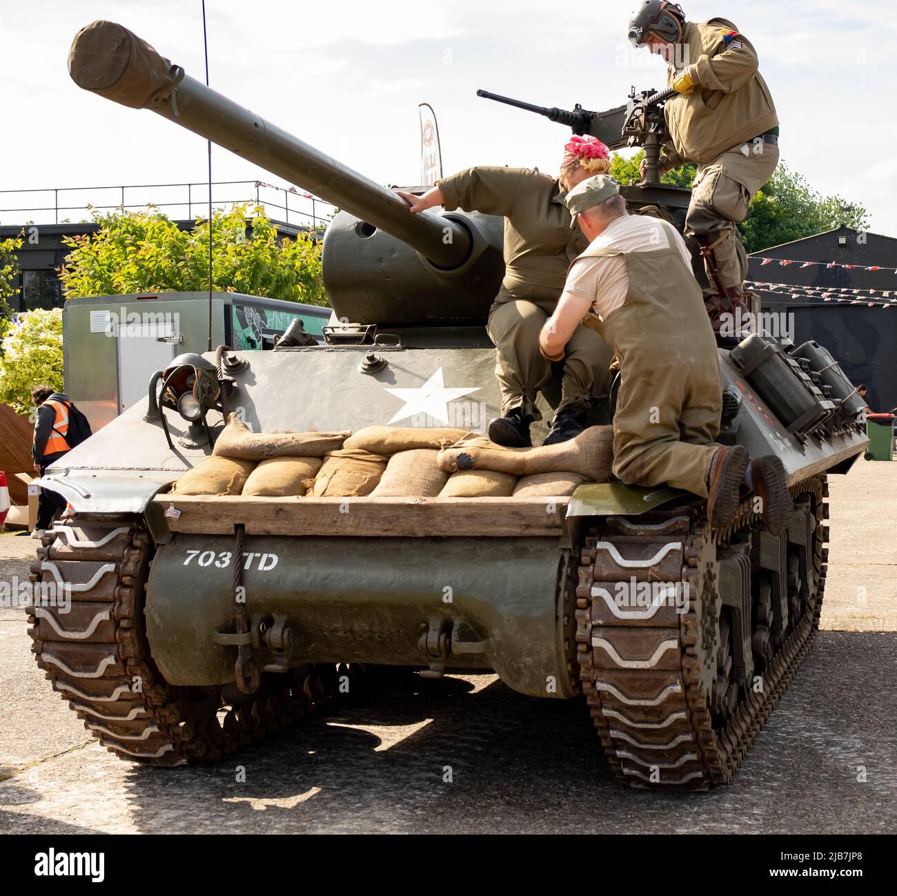 East Kirkby, Lincolnshire, UK – June 02 2022. World War 2 re-enactment ...