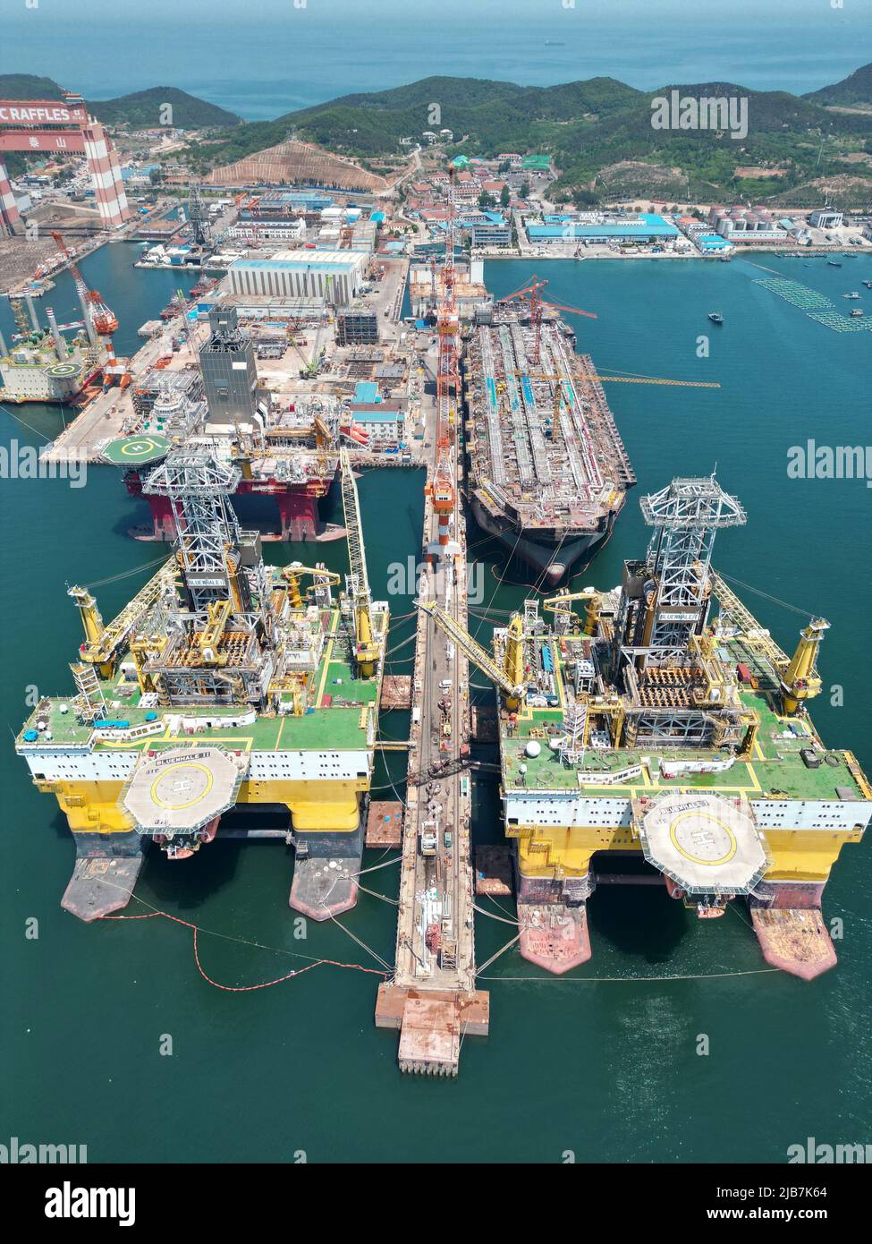 YANTAI, CHINA - JUNE 1, 2022 - An aerial photo taken on June 1, 2022 ...