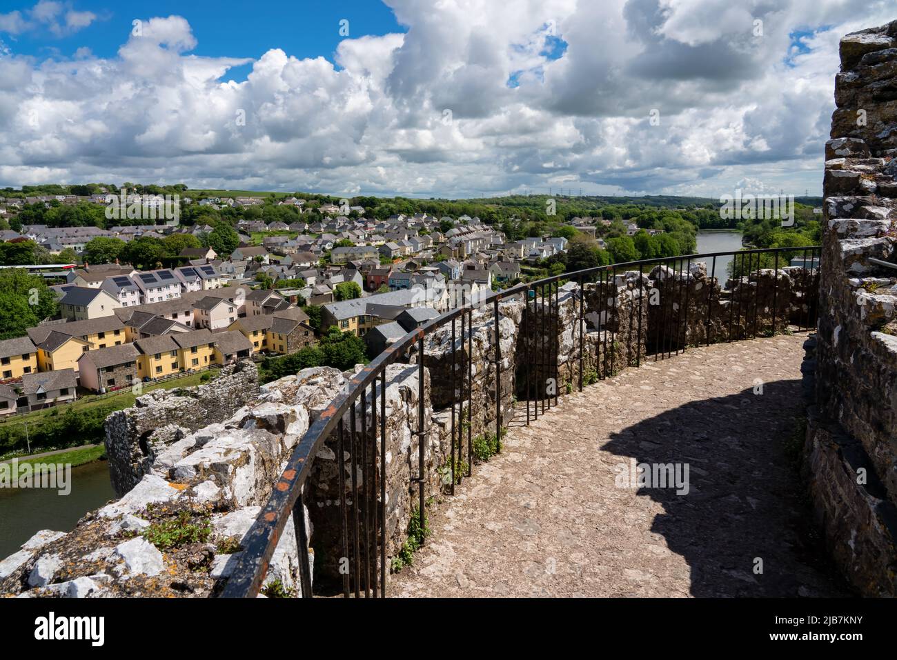 Pembroke castle and moat hi-res stock photography and images - Alamy