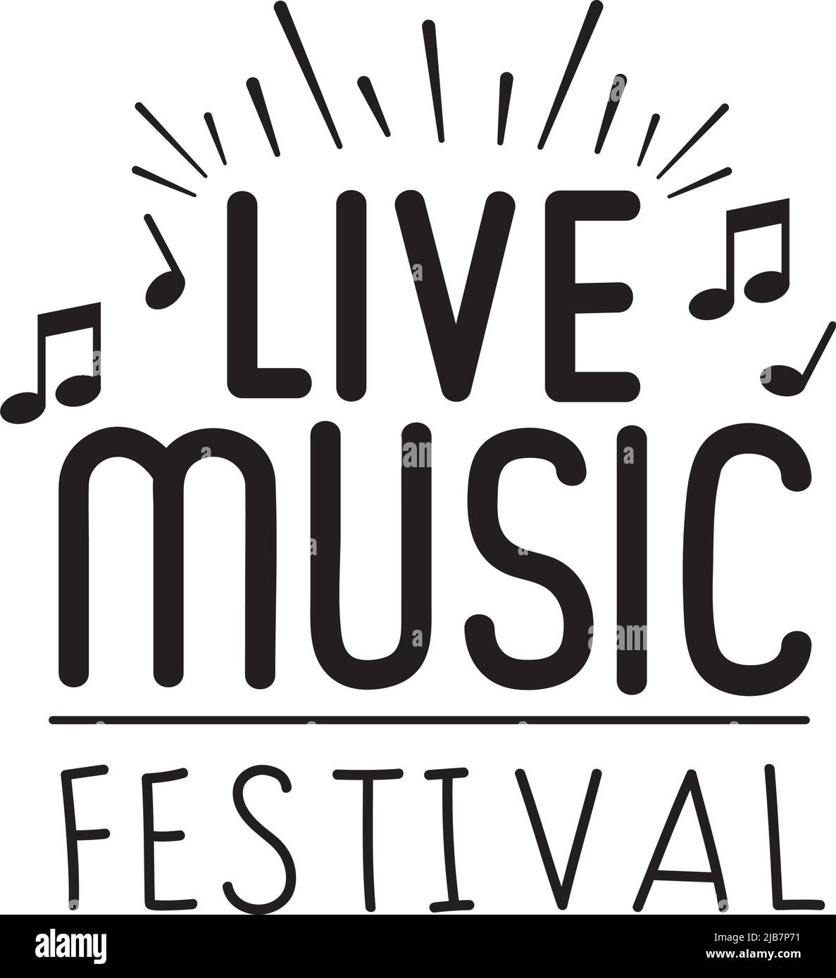 live music festival lettering Stock Vector Image & Art - Alamy