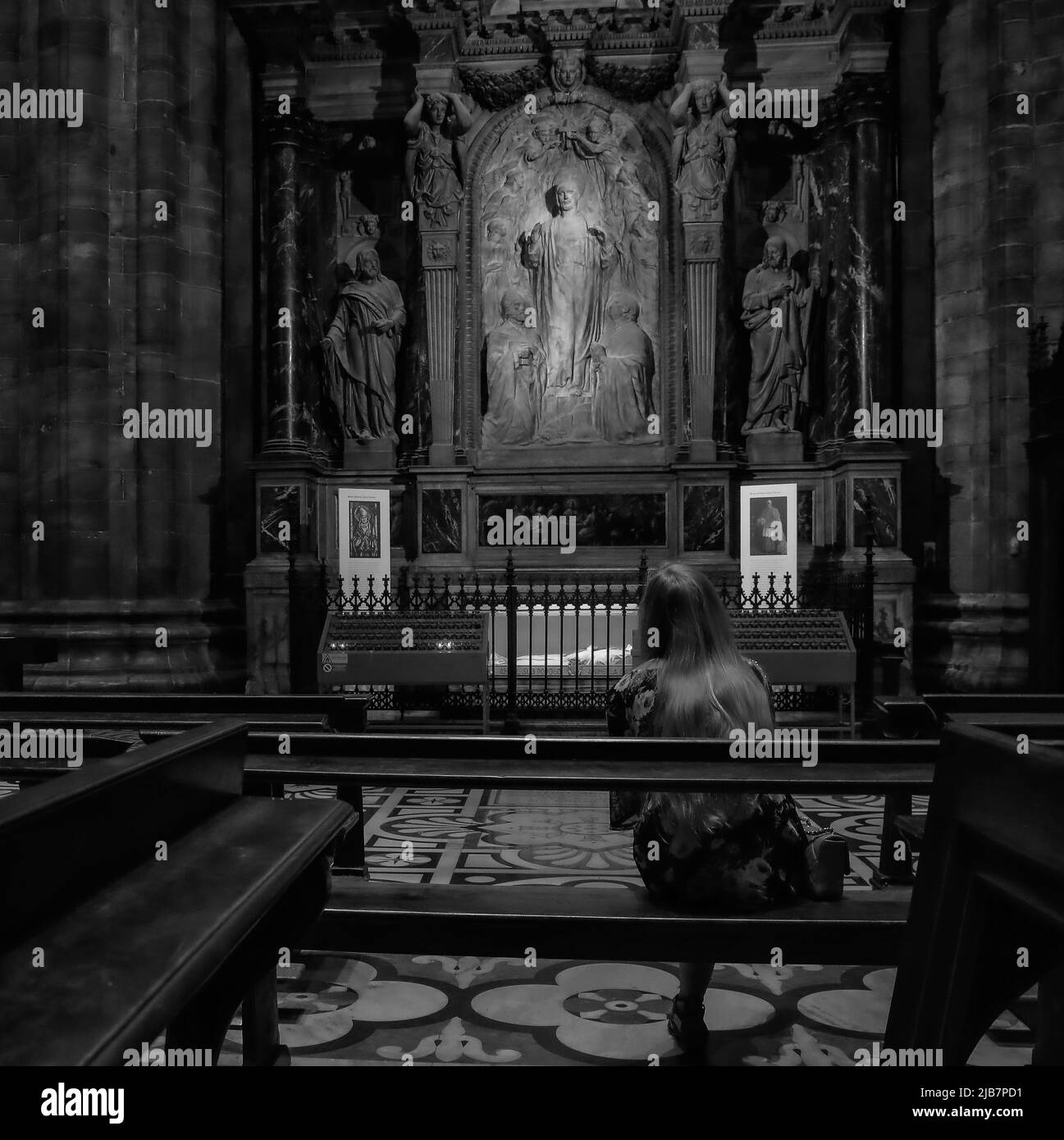 Colonial religious art collection Black and White Stock Photos & Images ...