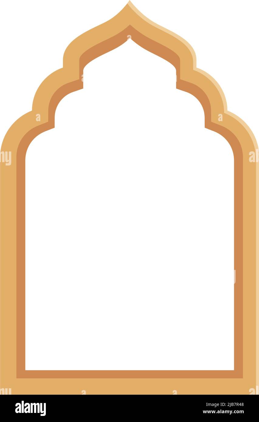 Door portal in golden Stock Vector Images - Alamy